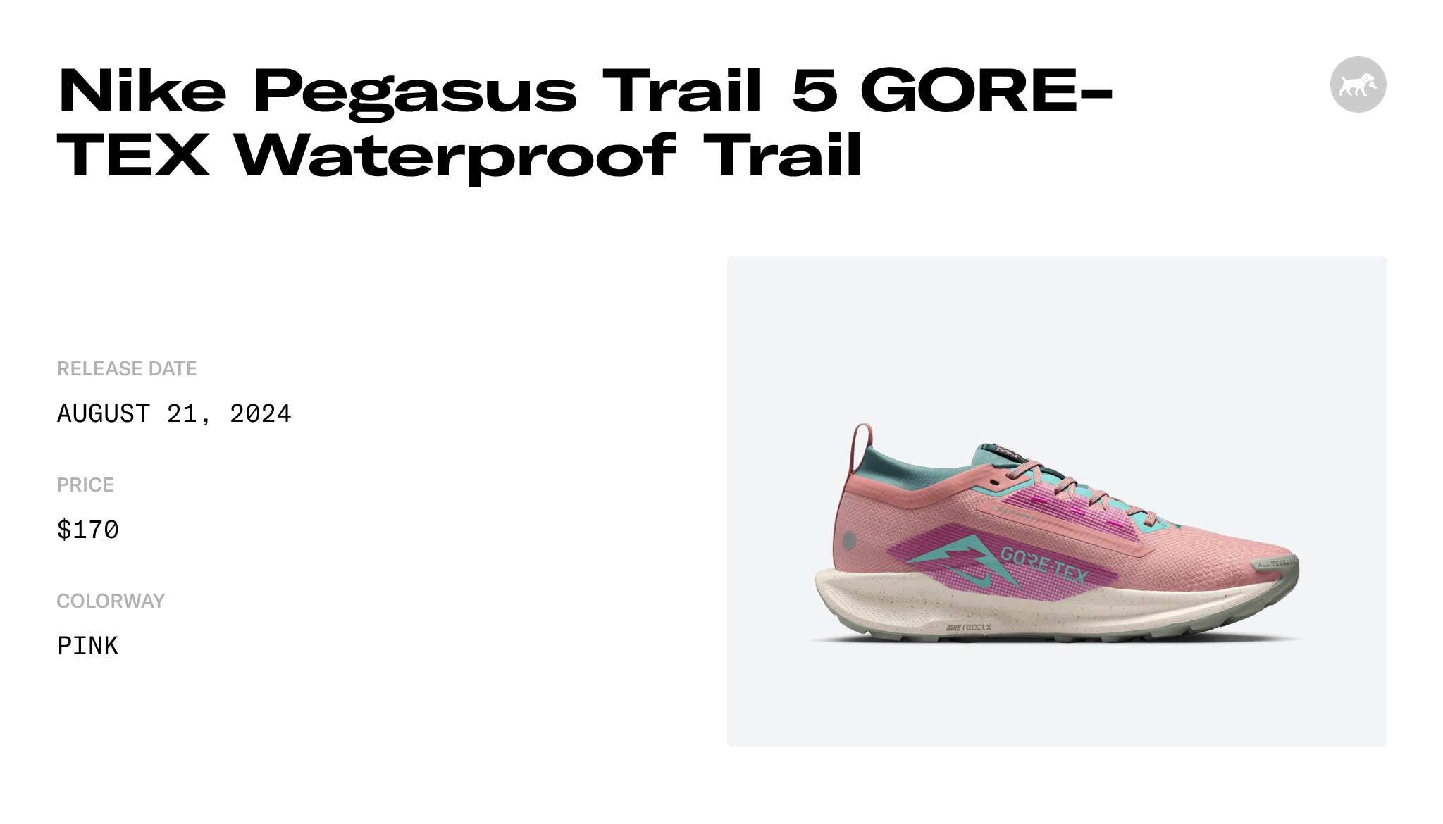 Nike Pegasus Trail 5 GORE-TEX Waterproof Trail - FQ0908-600