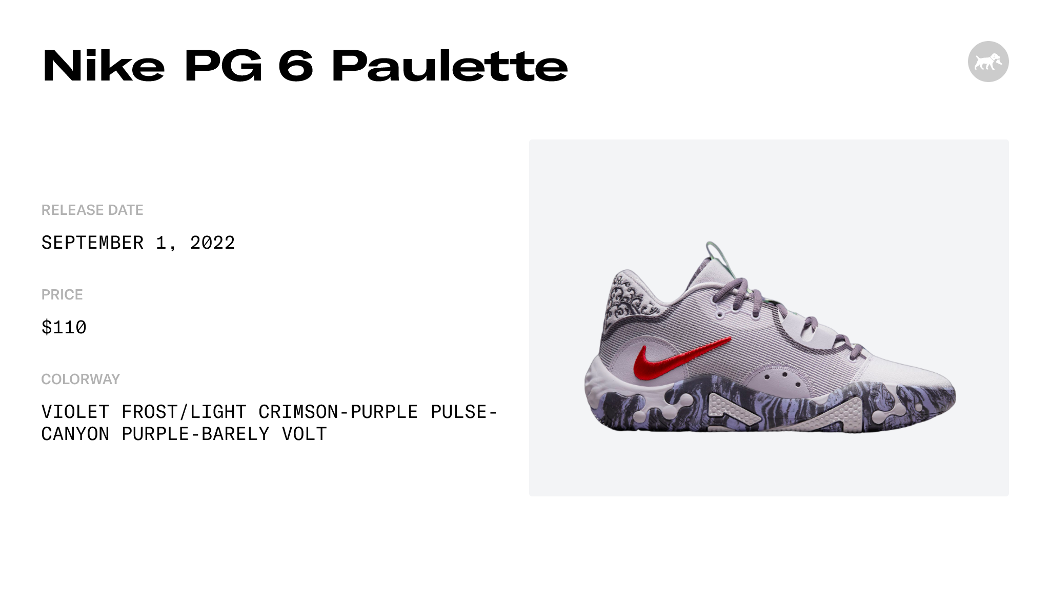 Nike PG 6 Paulette - DC1974-500 Raffles & Where to Buy