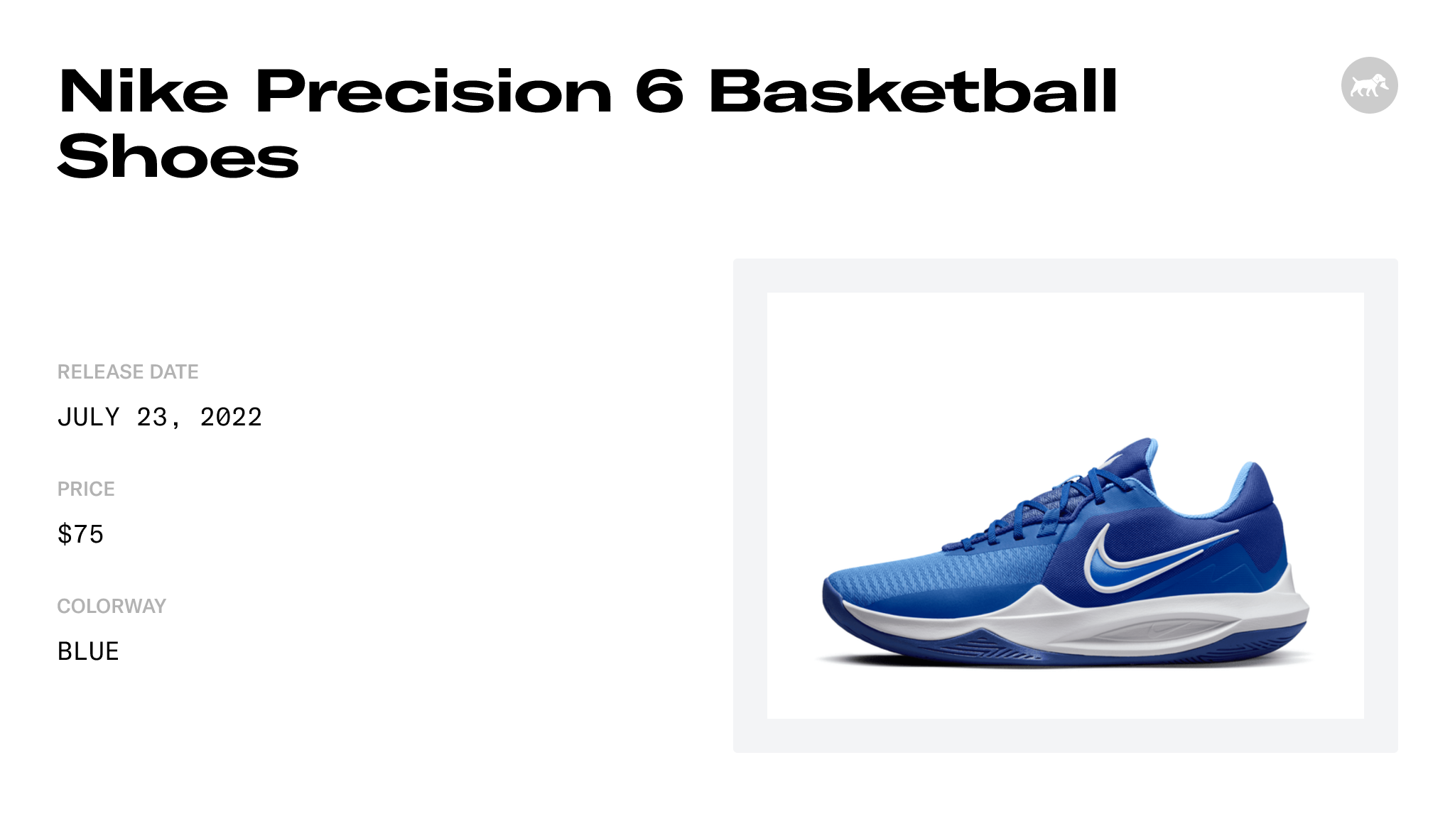 Nike Precision 6 Basketball Shoes - DD9535-401 Raffles & Where to Buy
