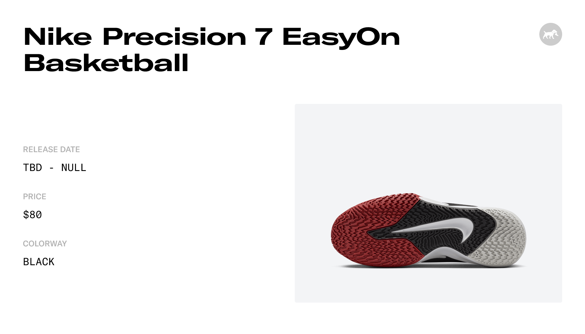 Nike Precision 7 EasyOn Basketball - FN0324-001 Release Info