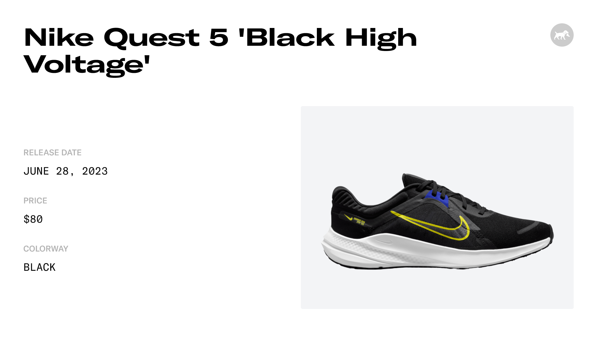 Nike Quest 5 'Black High Voltage' - DD0204-008 Raffles & Where to Buy