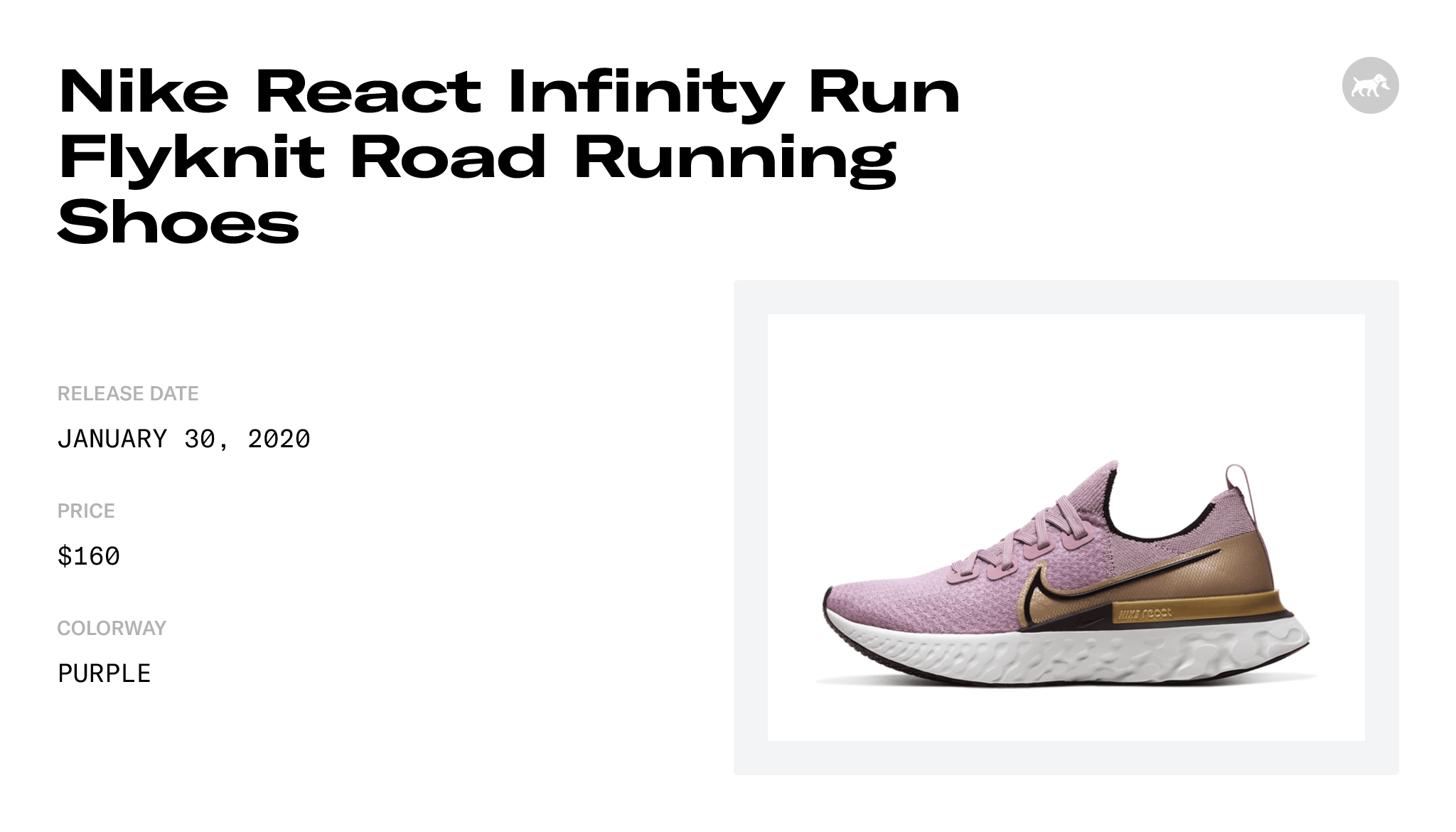 Nike React Infinity Run Flyknit Road Running Shoes - CD4372-500