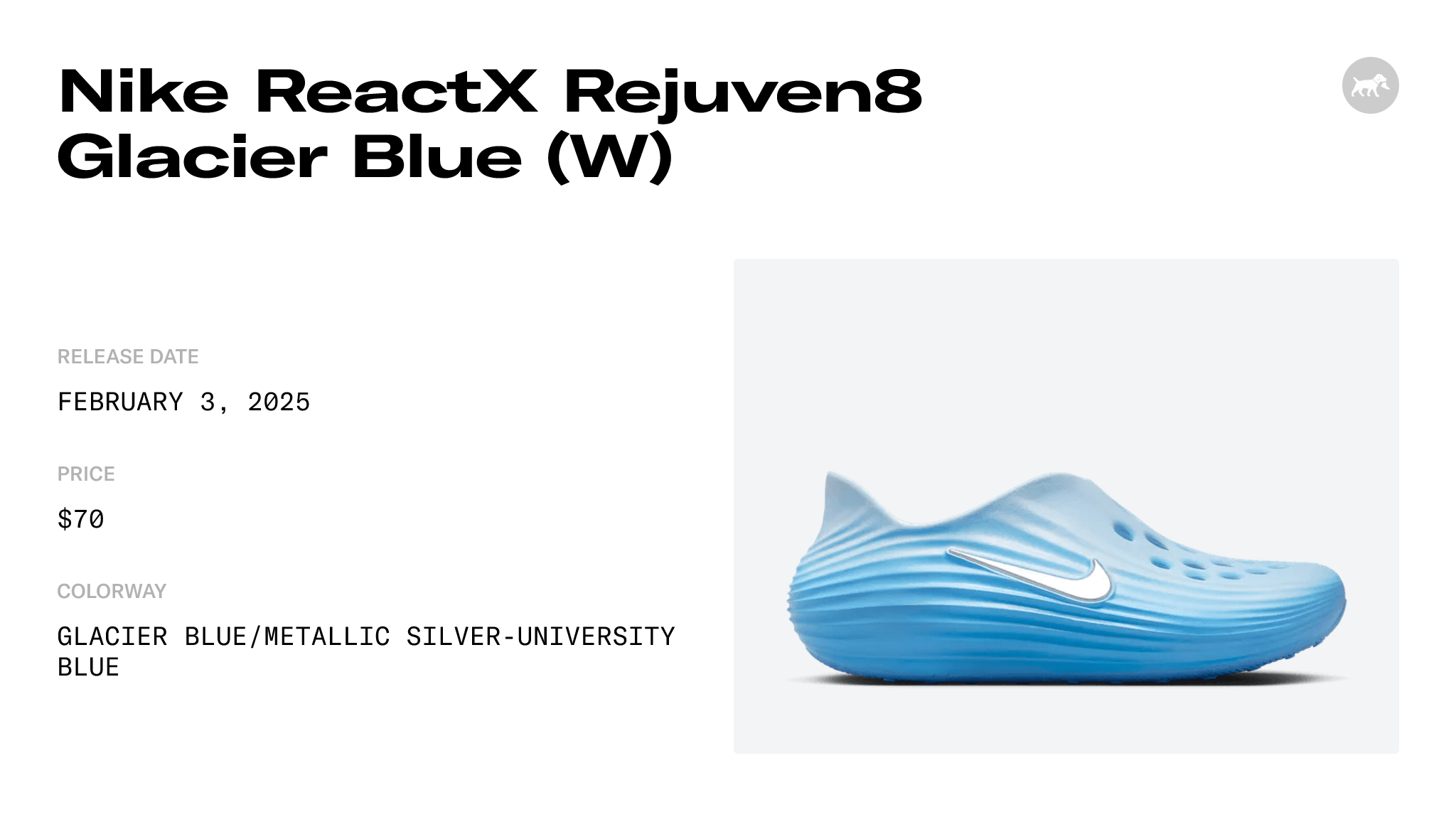 Nike ReactX Rejuven8 Glacier Blue (W) - HV5062-400
