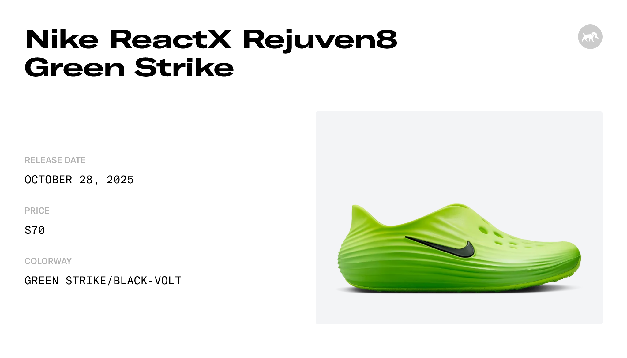 Nike ReactX Rejuven8 Green Strike - HV5060-300 Raffles & Where to Buy