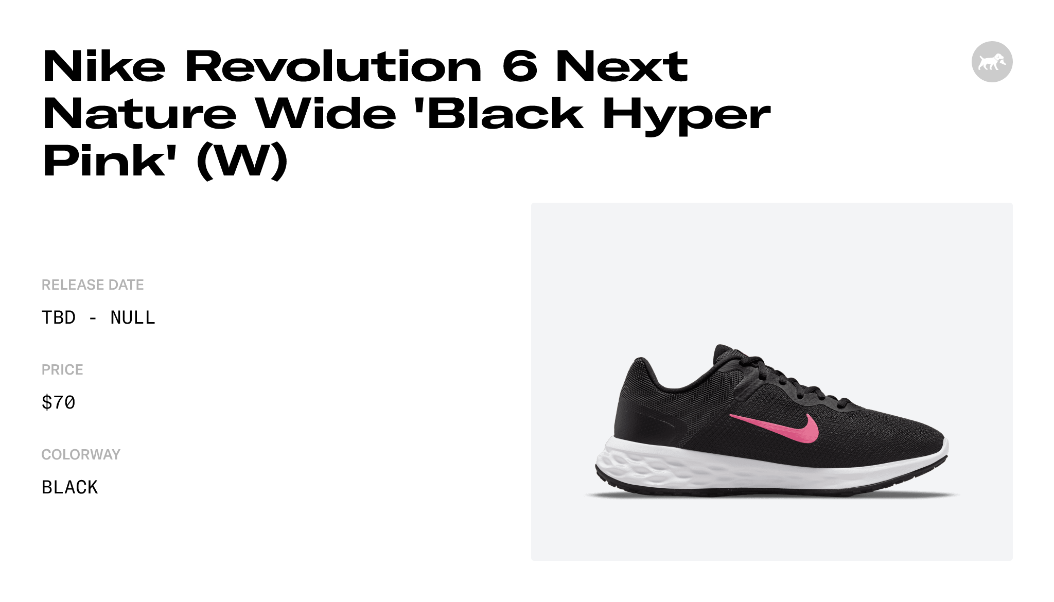 Nike Revolution 6 Next Nature Wide 'Black Hyper Pink' (W) - DC9001-002 ...