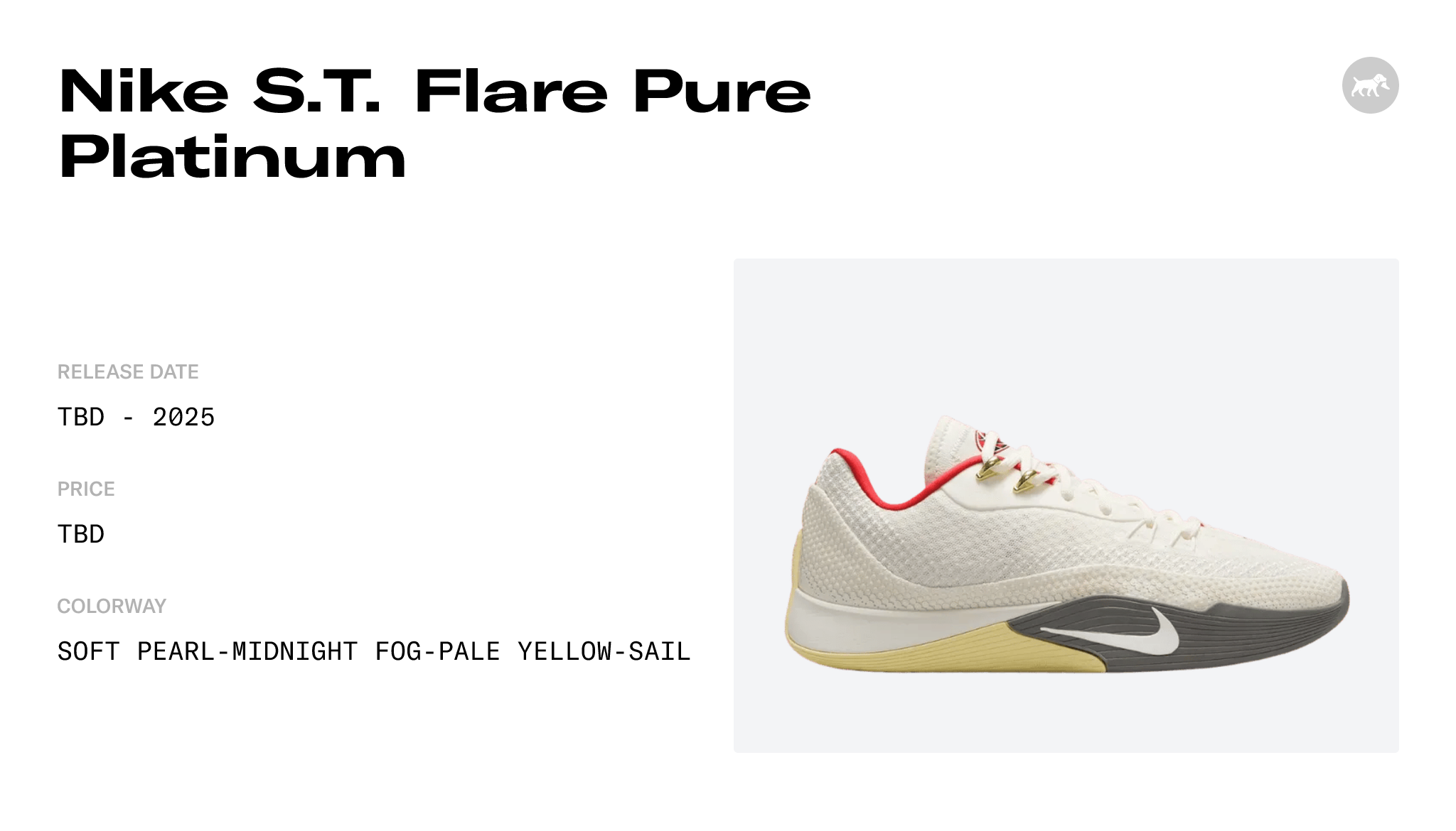 Nike S.T. Flare Pure Platinum - HF0232-002 Release Info