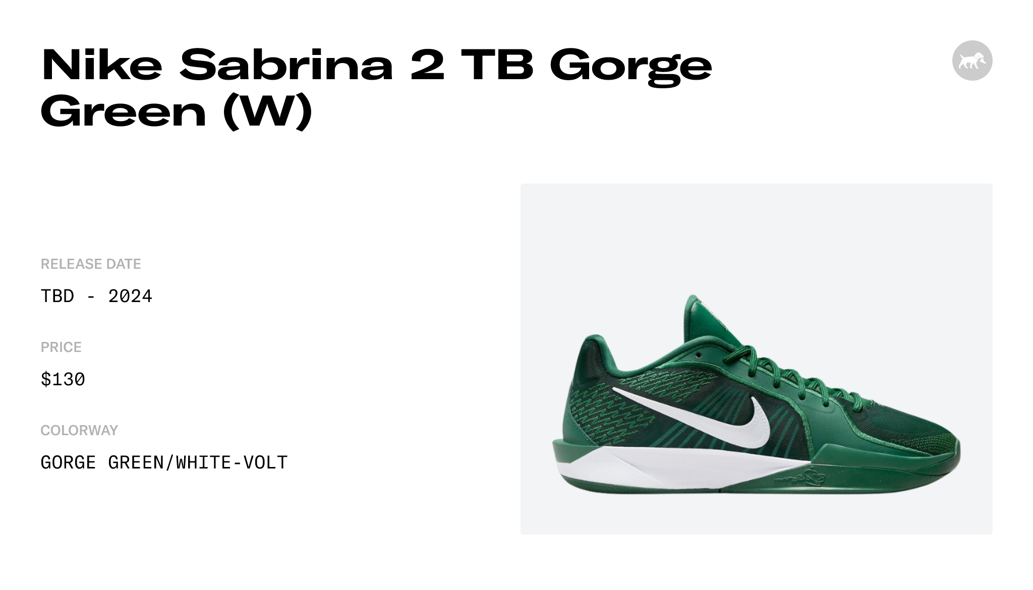 Nike Sabrina 2 TB Gorge Green (W) - HF3234-300 Release Info