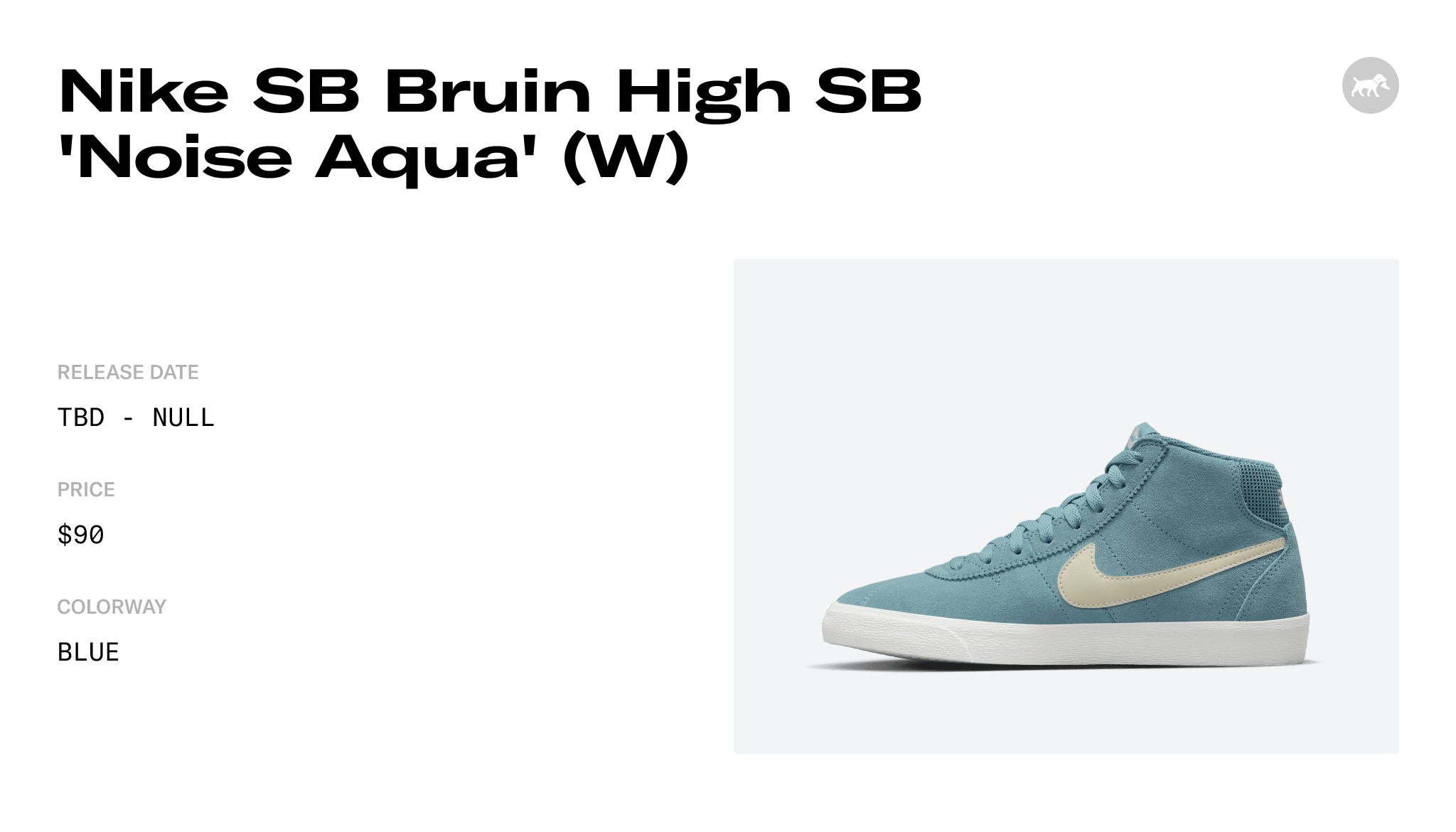 Nike SB Bruin High SB 'Noise Aqua' (W) - DR0126-400 Release Info