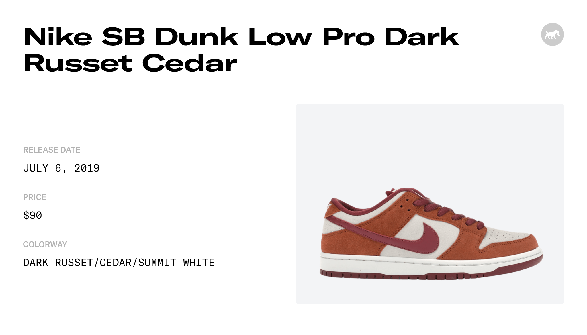 Nike SB Dunk Low Pro Dark Russet Cedar - BQ6817-202