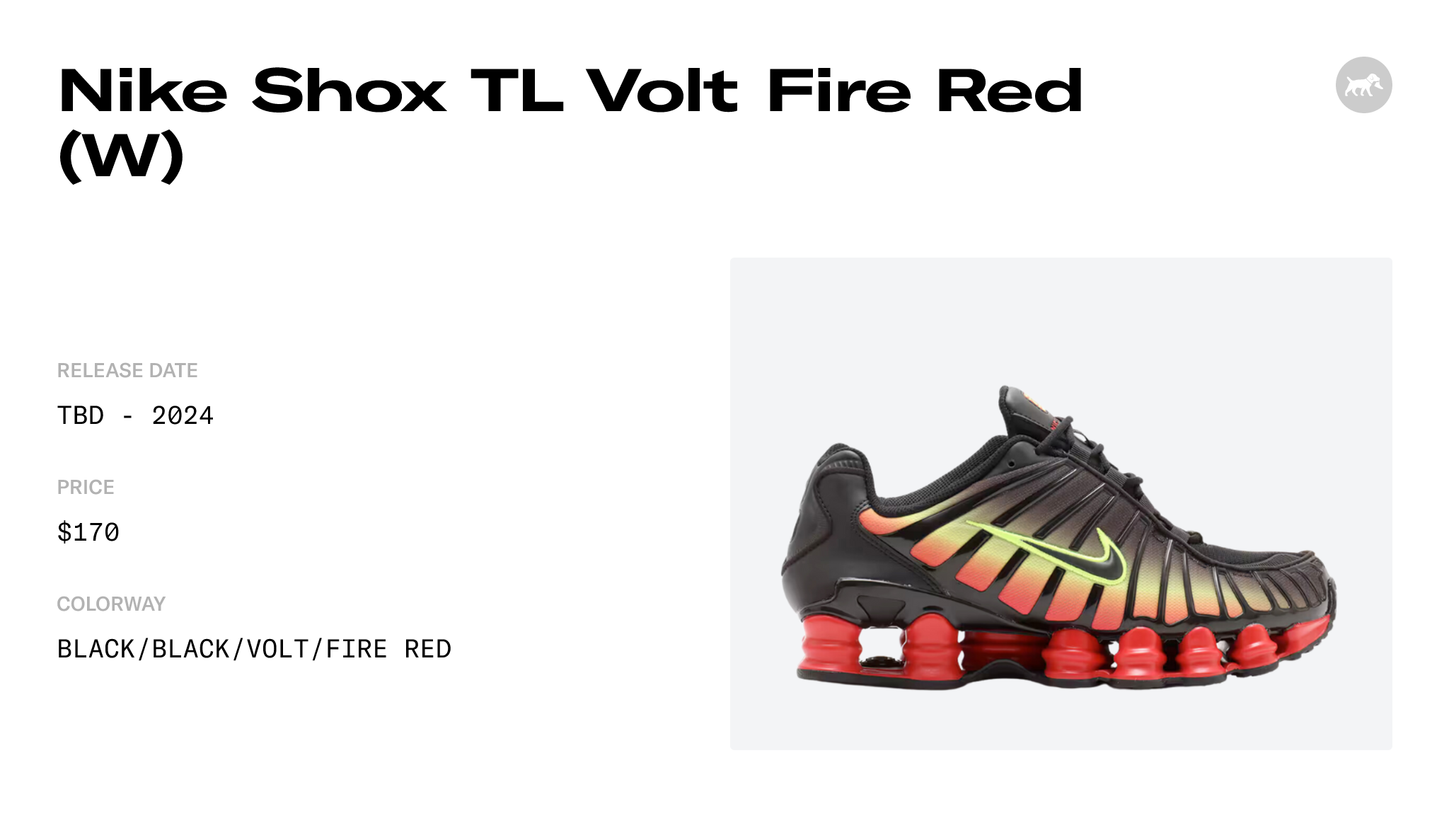 Nike Shox TL Volt Fire Red (W) - HJ9609-001 Release Info