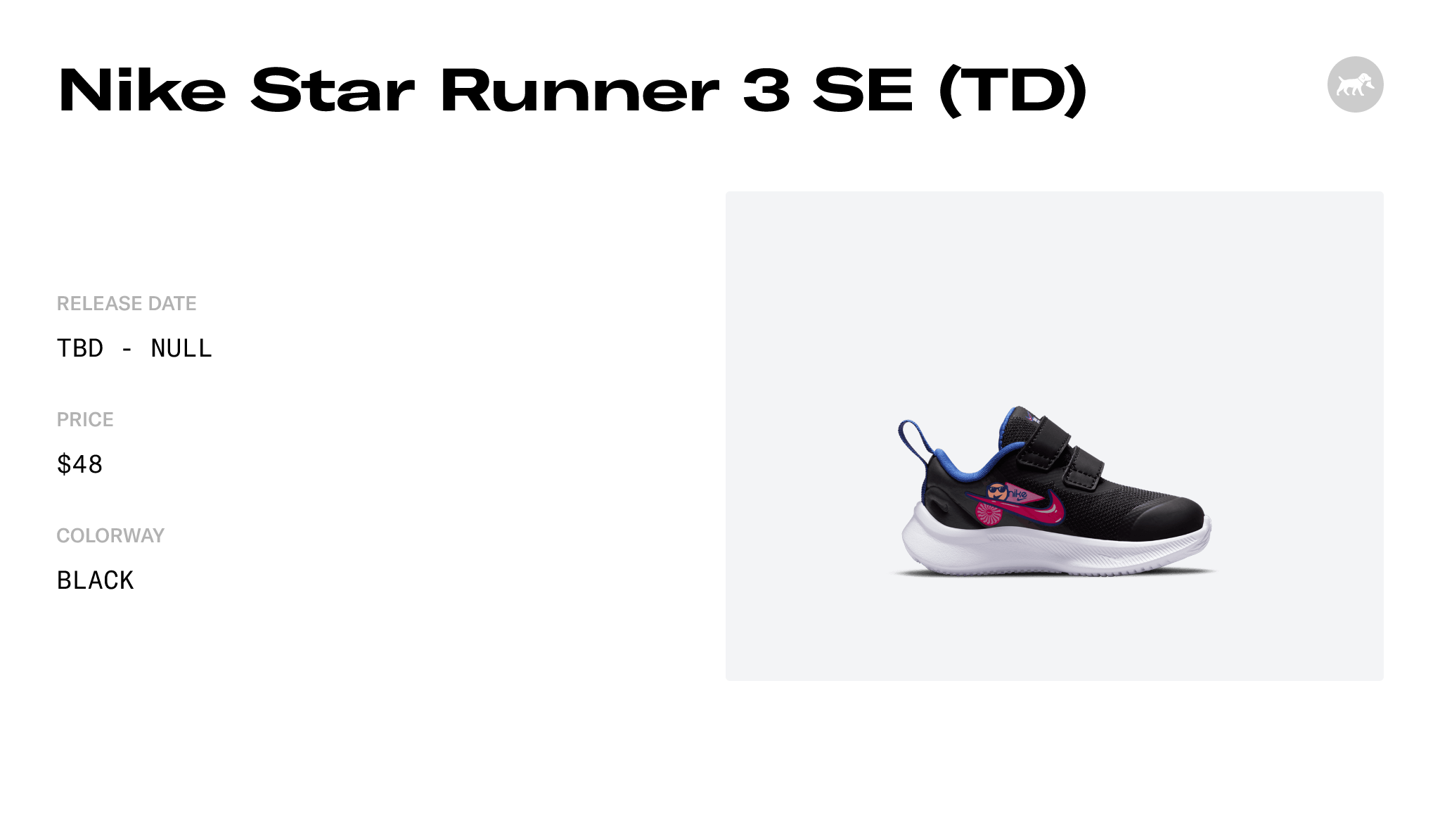Nike Star Runner 3 SE (TD) - DJ4696-013 Release Info