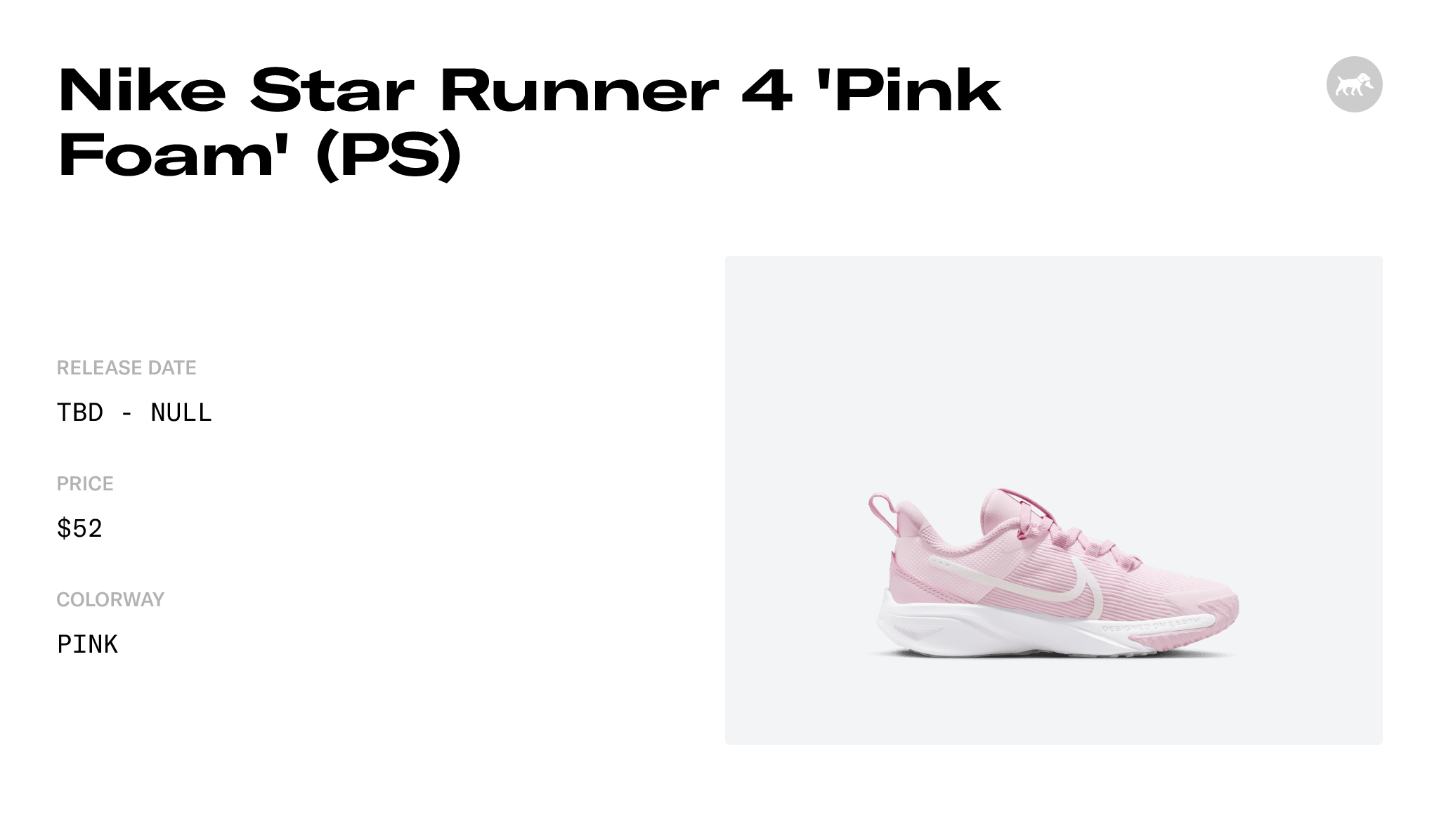 Nike Star Runner 4 'Pink Foam' (PS) - DX7614-602 Release Info