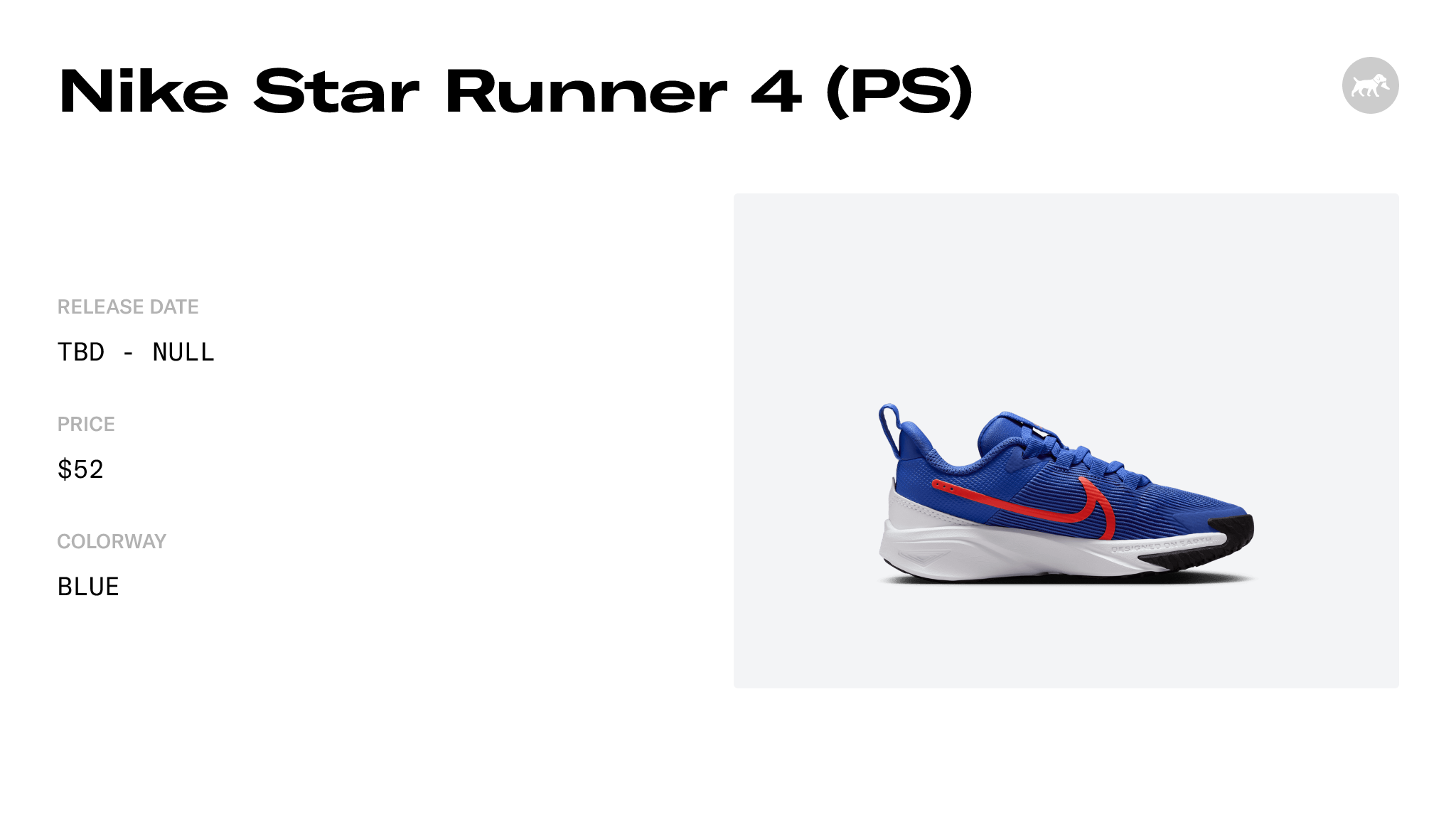 Nike Star Runner 4 (PS) - DX7614-402 Release Info