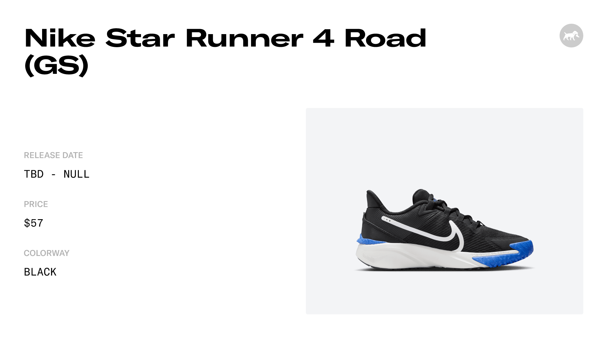 Nike Star Runner 4 Road (GS) - DX7615-006 Release Info