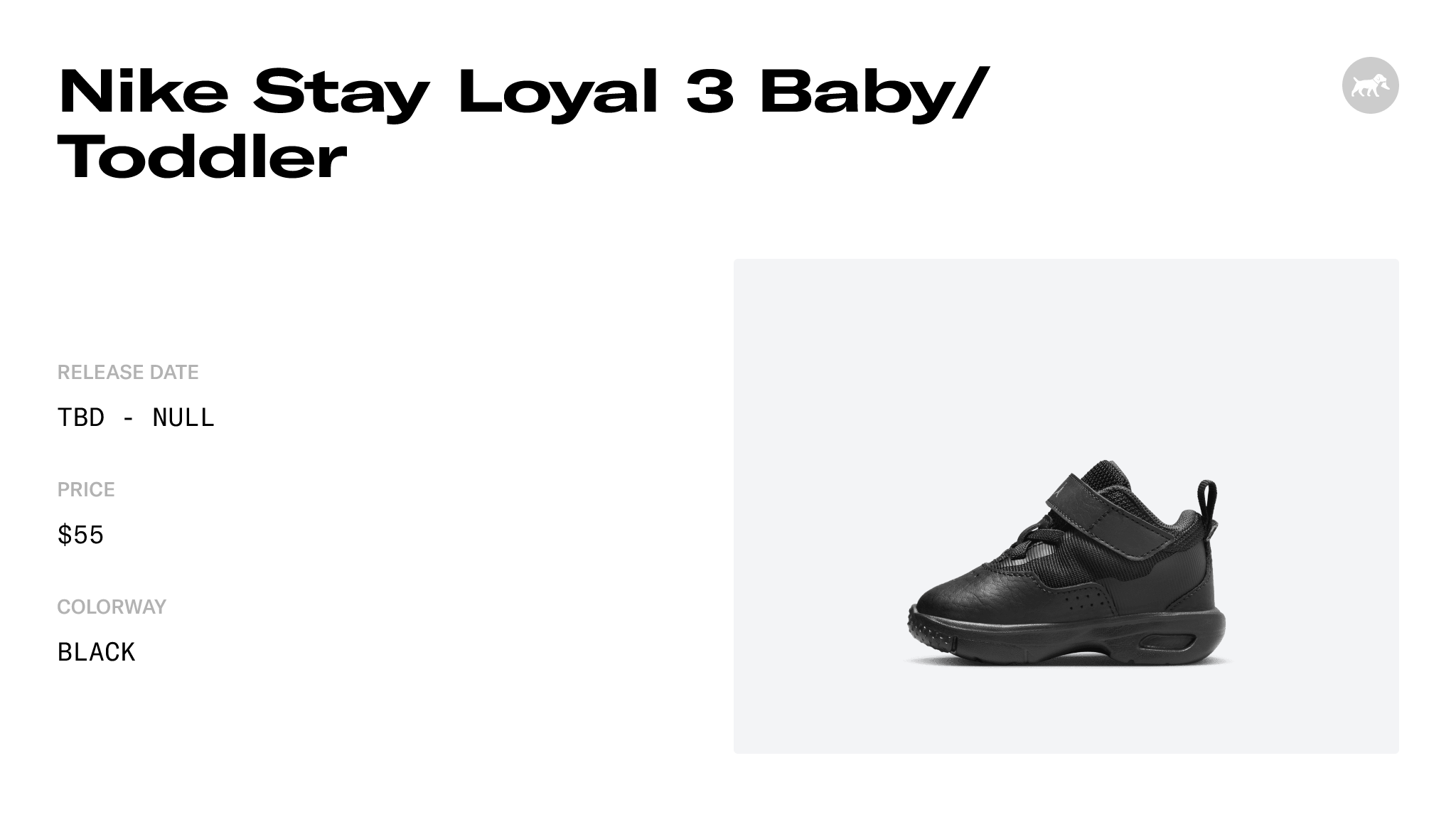 Nike Stay Loyal 3 Baby/Toddler - FB9924-001 Release Info