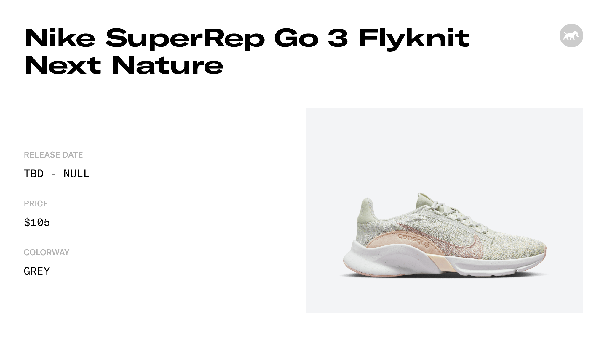 Nike SuperRep Go 3 Flyknit Next Nature - DH3393-006 Release Info