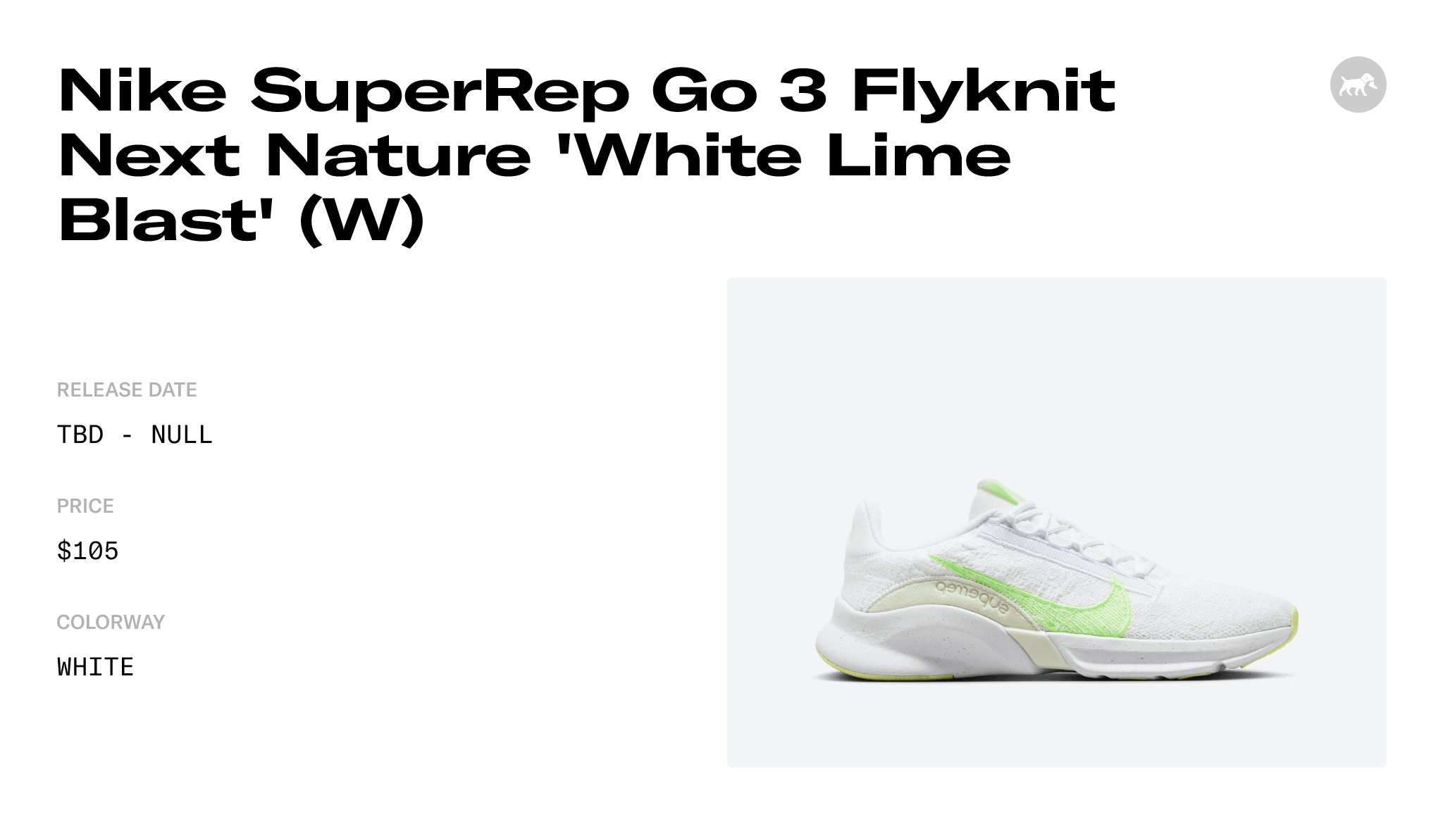Nike SuperRep Go 3 Flyknit Next Nature 'White Lime Blast' (W) - DH3393 ...