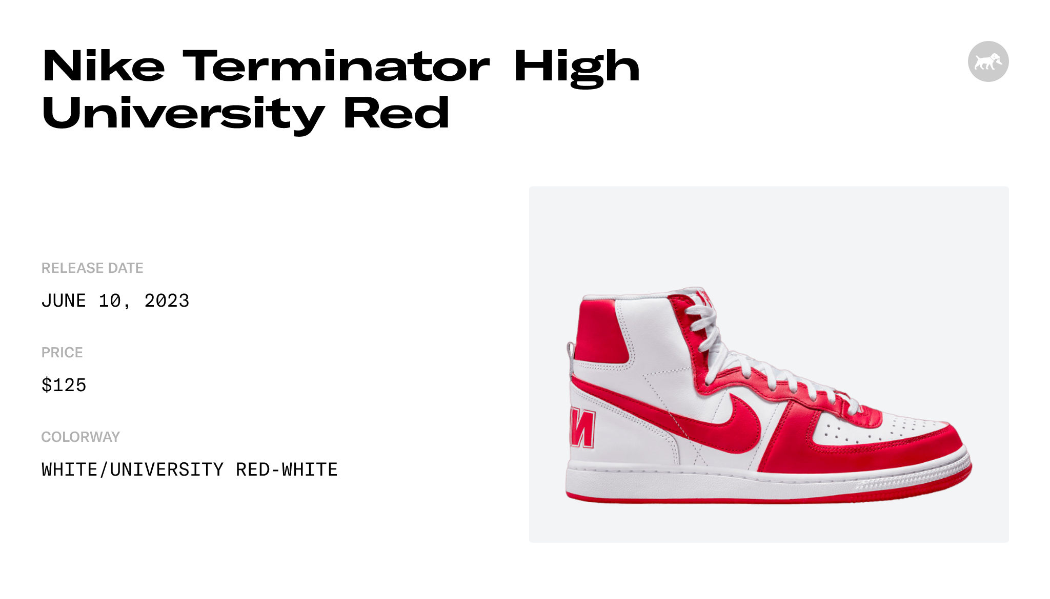 Nike Terminator High University Red - FJ4454-100 Raffles & Where to Buy