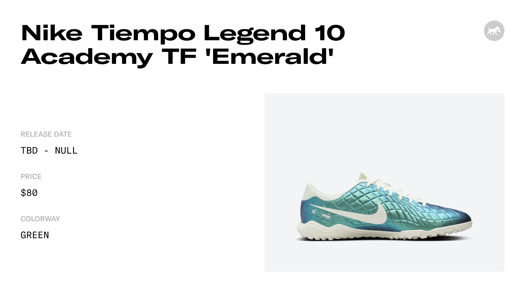 Nike Tiempo Legend 10 Academy TF 'Emerald' - FQ3245-300 Release Info