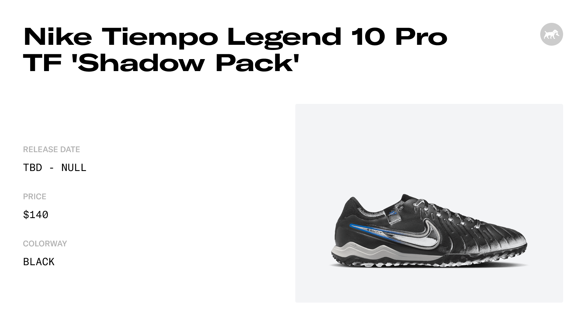 Nike Tiempo Legend 10 Pro TF 'Shadow Pack' - DV4336-040 Release Info