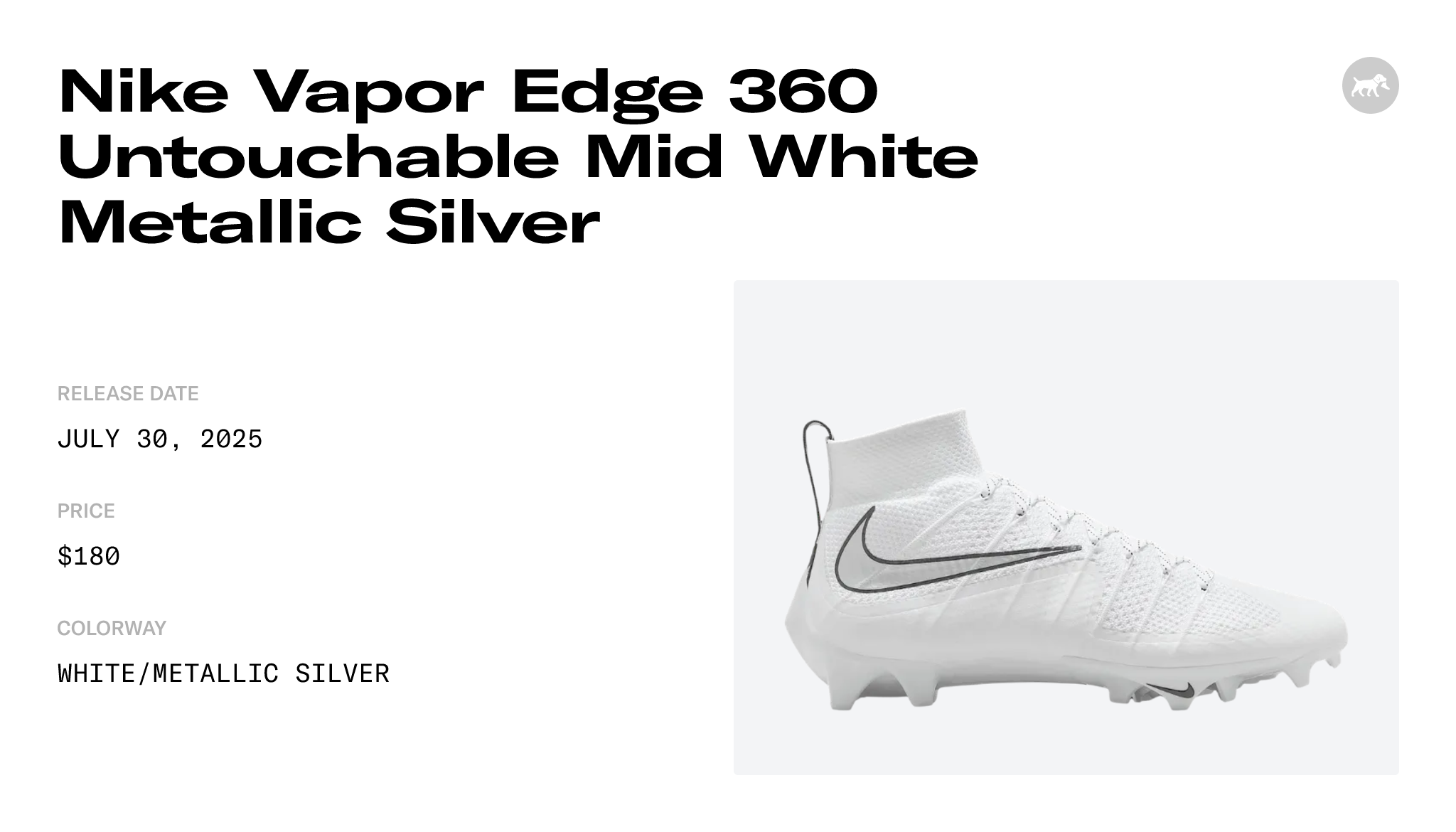 Nike Vapor Edge 360 Untouchable Mid White Metallic Silver - FQ0235-102
