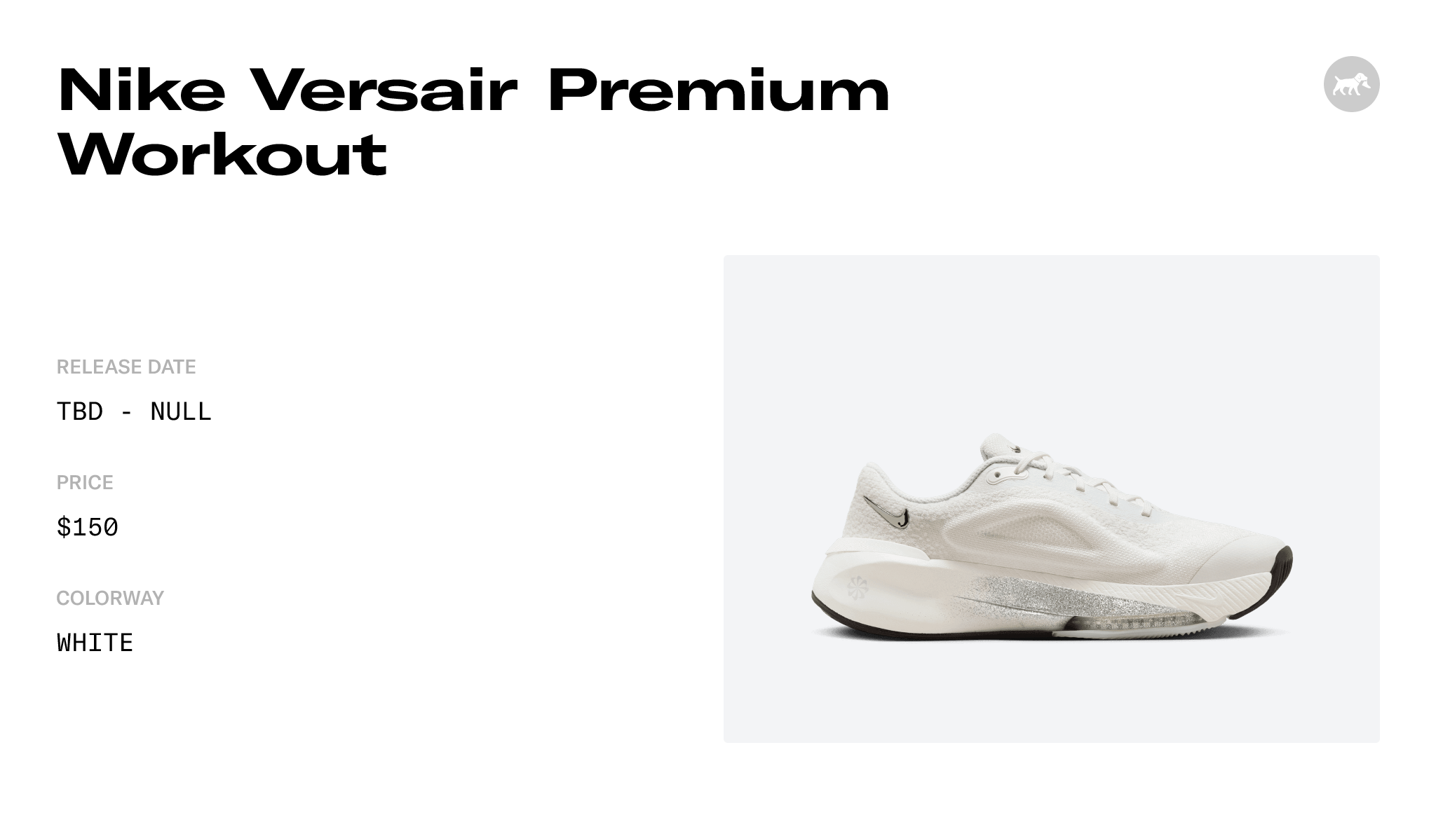 Nike Versair Premium Workout - FQ7213-101 Release Info