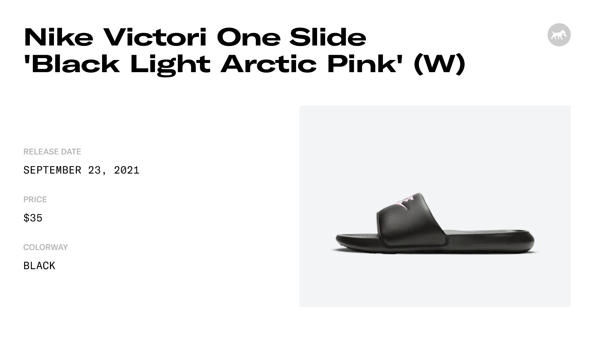 Nike Victori One Slide 'Black Light Arctic Pink' (W) - CN9677-002