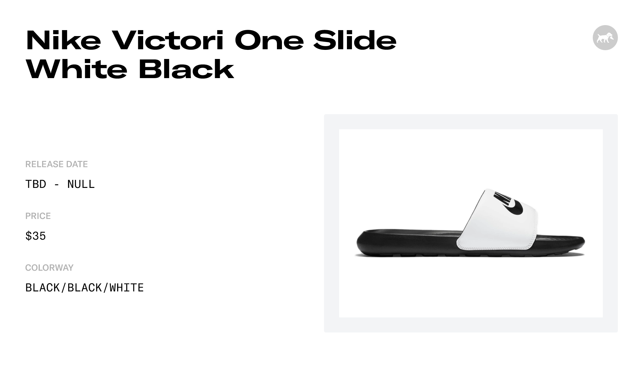 Nike Victori One Slide White Black - CN9675-005 Release Info