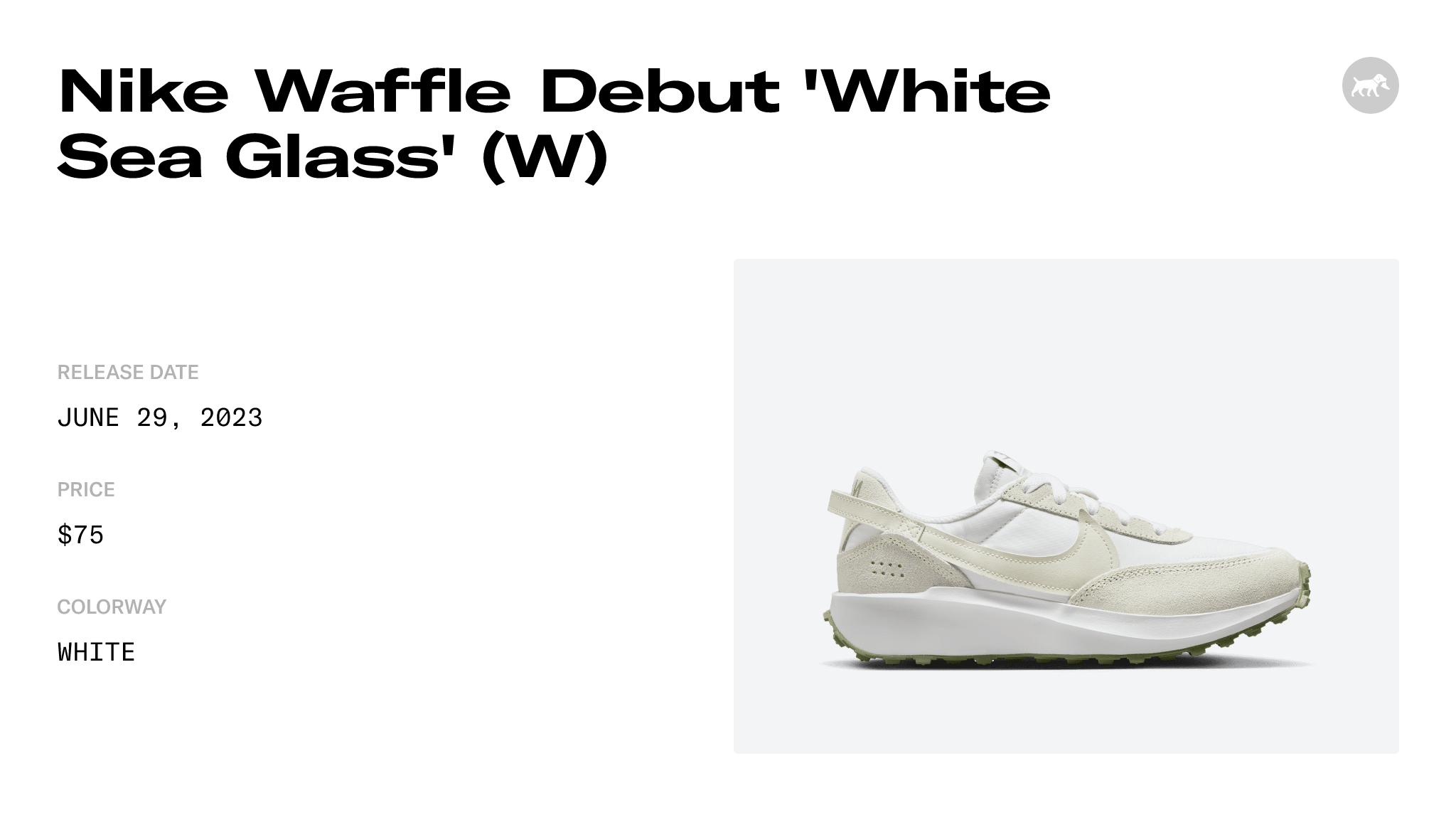 Nike Waffle Debut 'White Sea Glass' (W) - FN7100-100