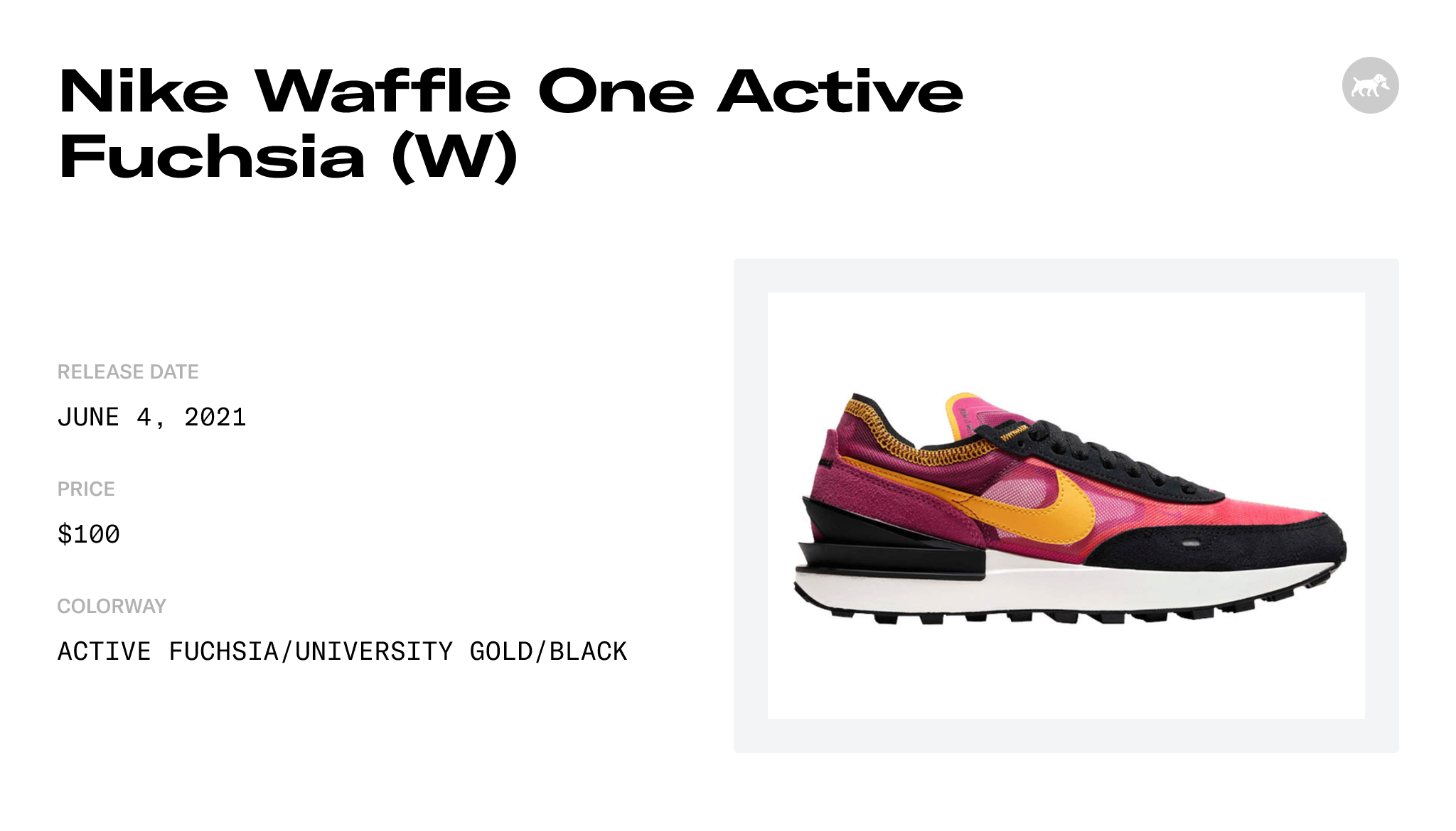 Nike Waffle One Active Fuchsia (W) - DC2533-600 Raffles & Where to Buy