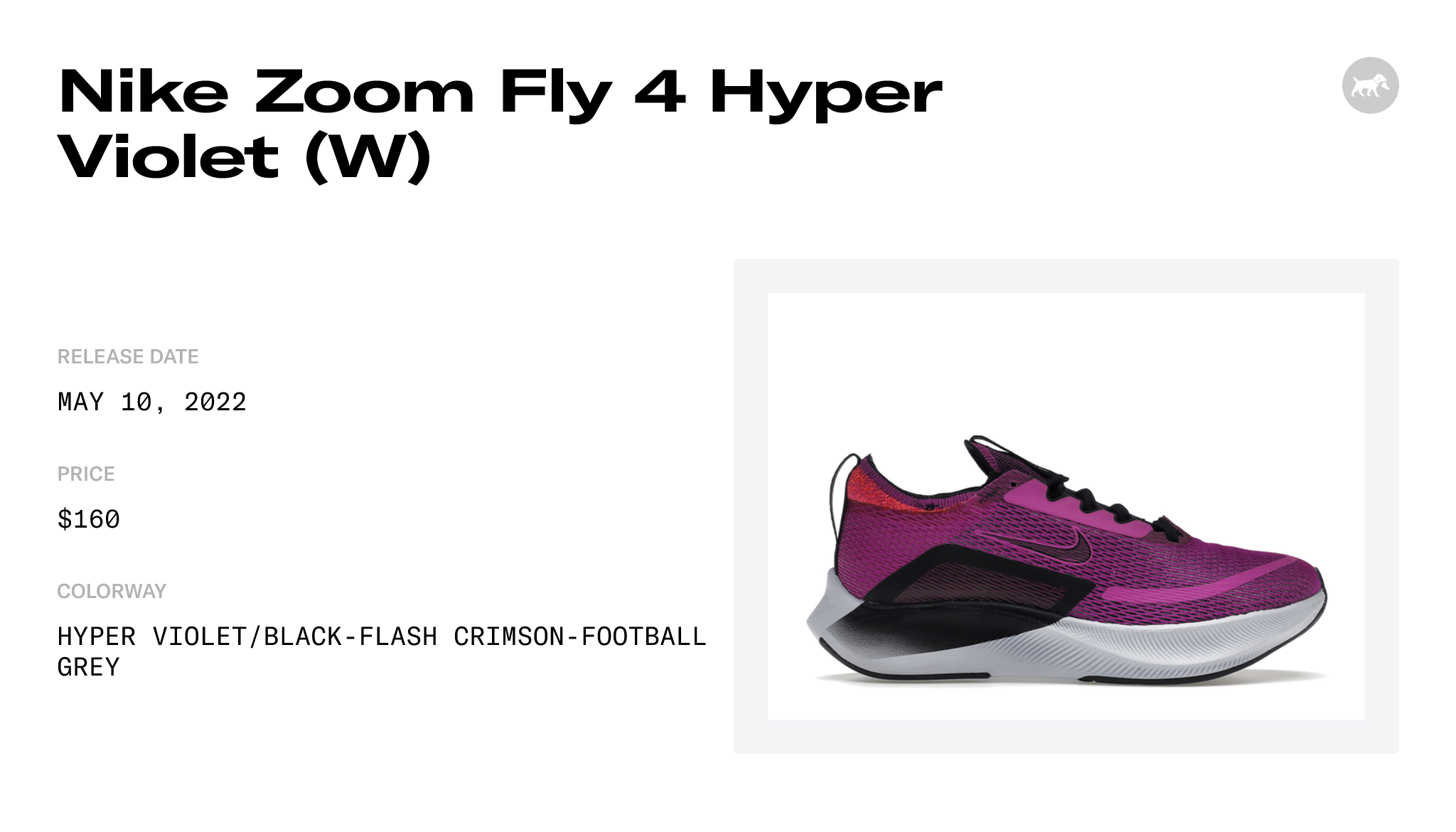Nike Zoom Fly 4 Hyper Violet (W) - CT2401-501 Raffles & Where to Buy