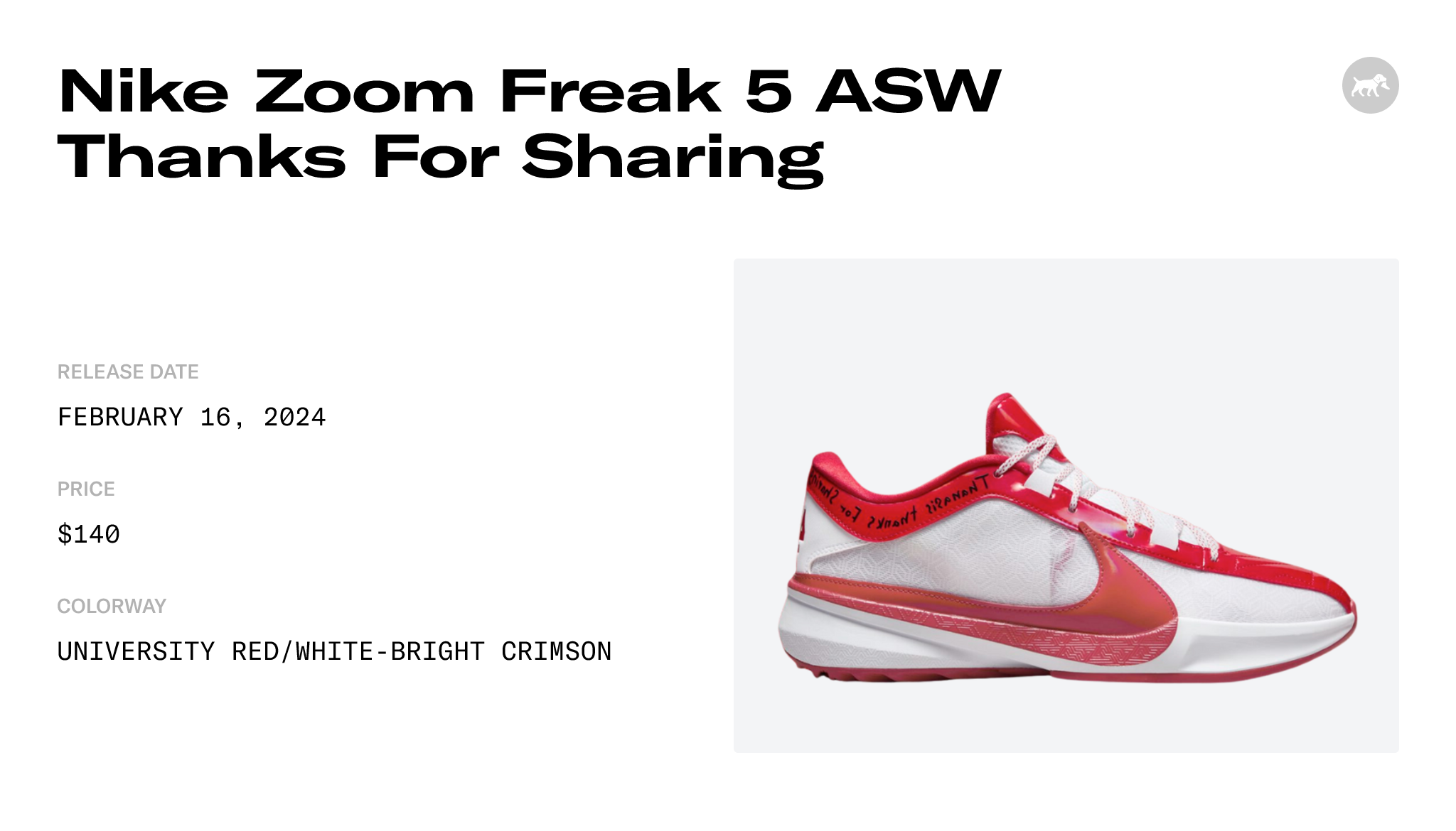 Nike Zoom Freak 5 ASW Thanks For Sharing - FV1933-600