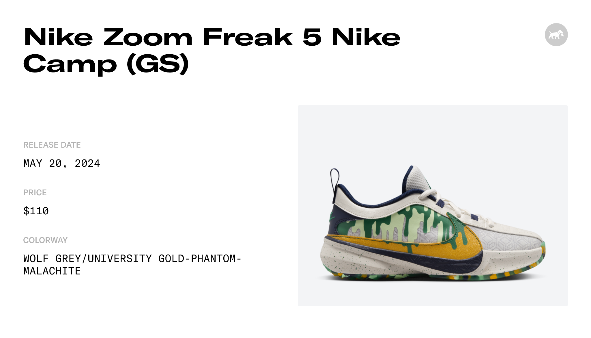 Nike Zoom Freak 5 Nike Camp (GS) - FN4975-001 Raffles & Where to Buy