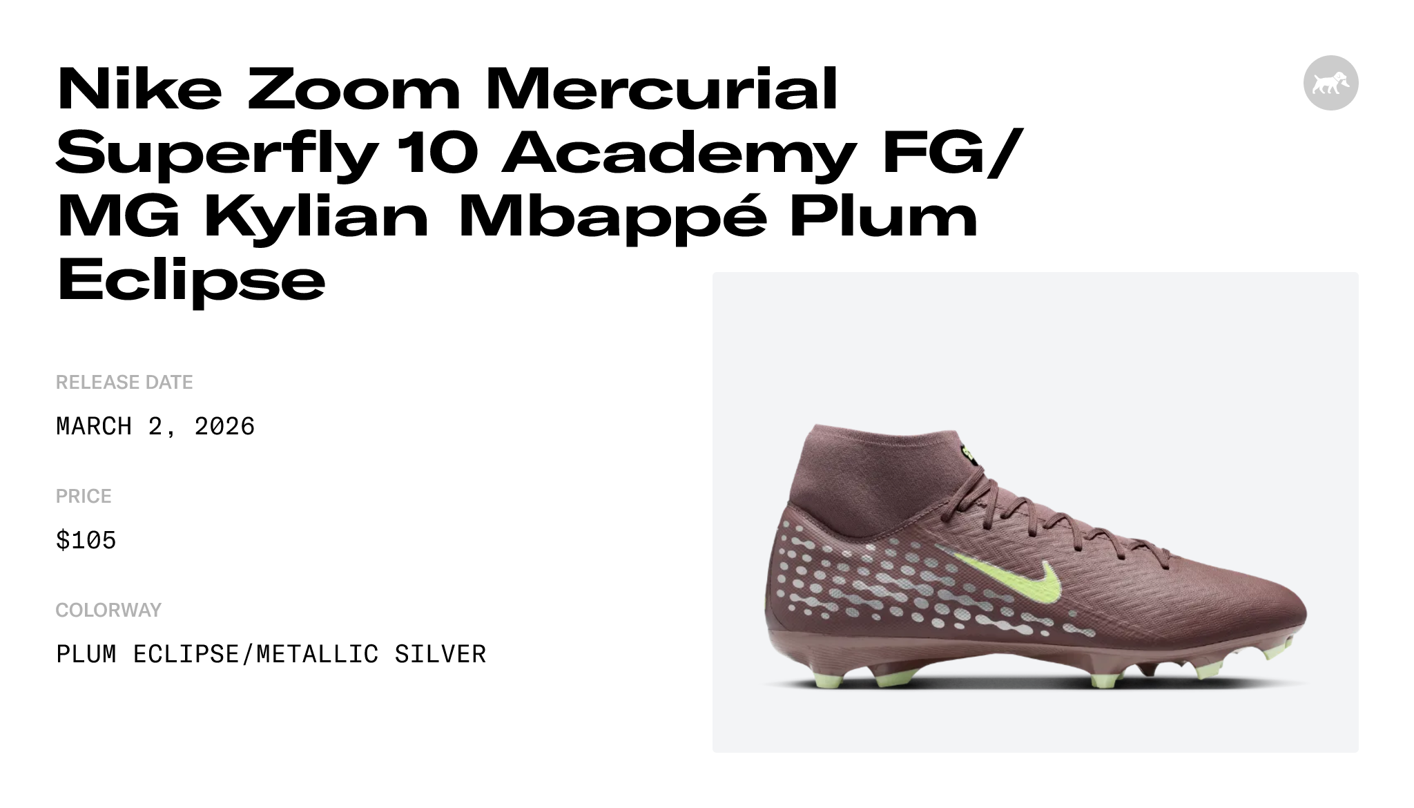 Nike Zoom Mercurial Superfly 10 Academy FG/MG Kylian Mbappé Plum ...