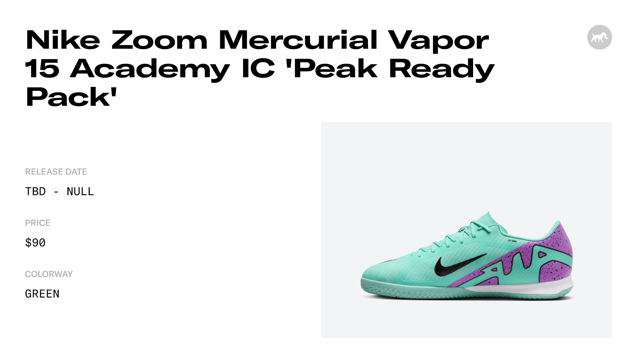 Nike Zoom Mercurial Vapor 15 Academy IC 'Peak Ready Pack' - DJ5633-300 ...