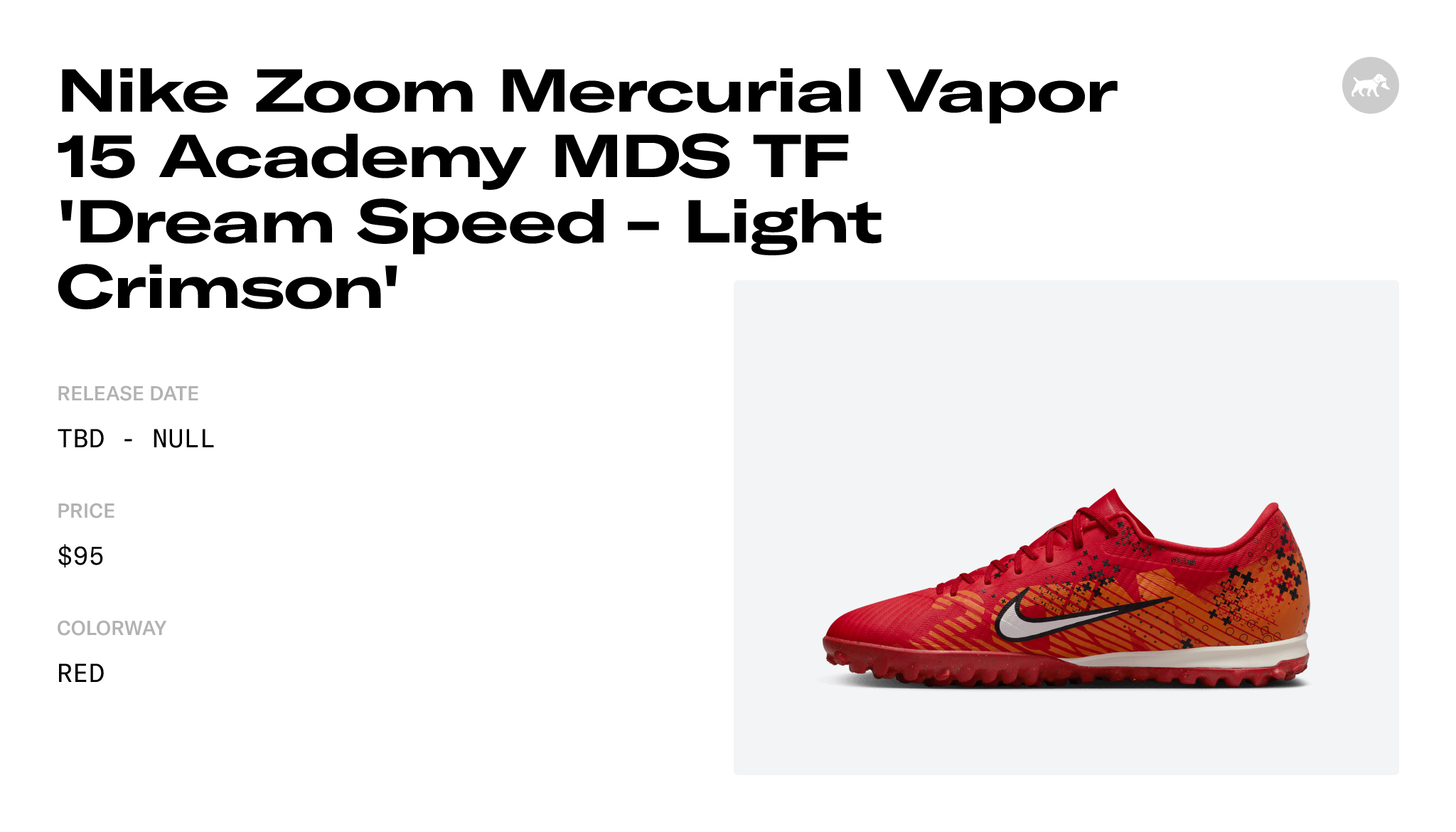 Nike Zoom Mercurial Vapor 15 Academy MDS TF 'Dream Speed - Light ...