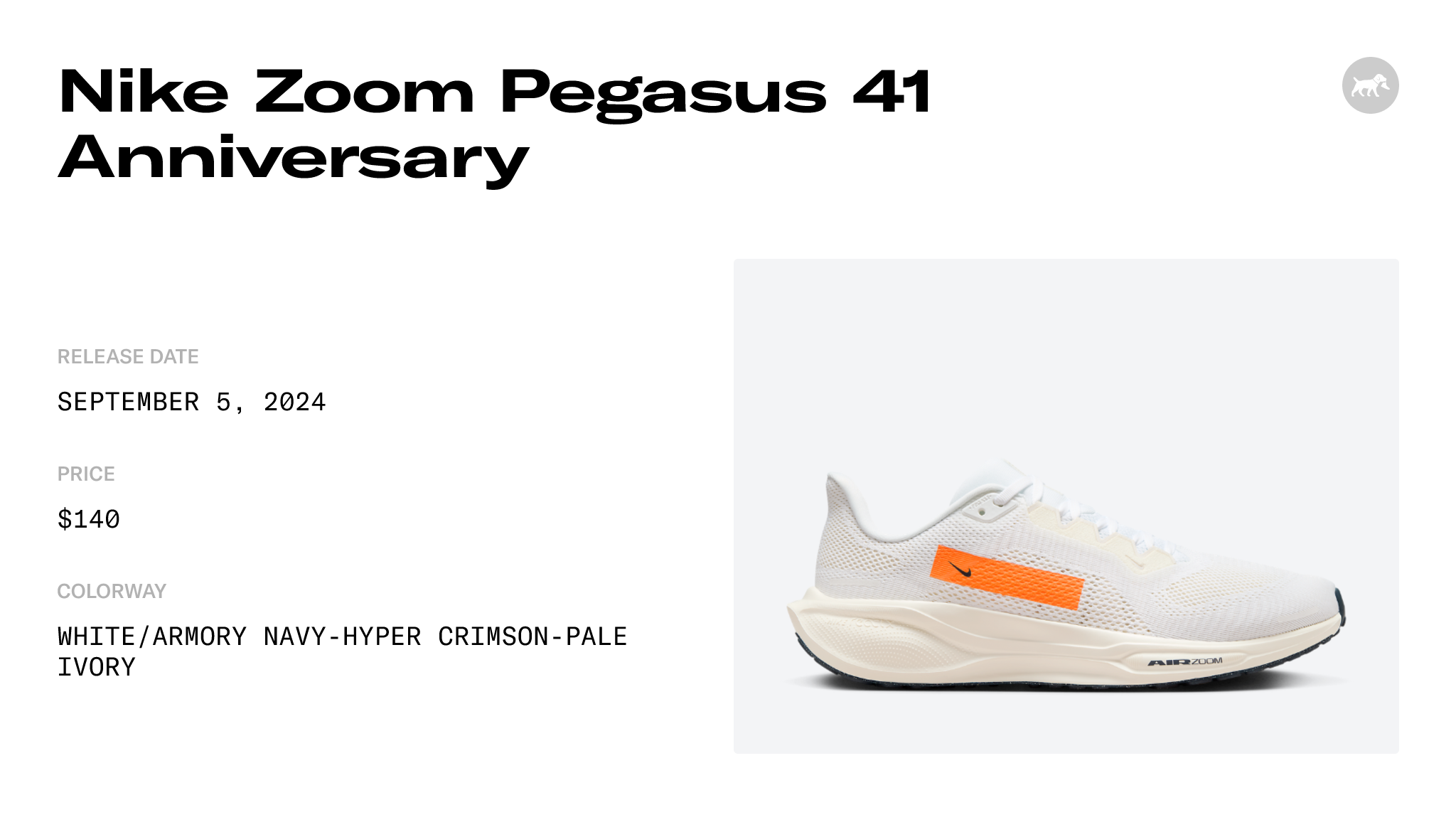 Nike Zoom Pegasus 41 Anniversary - HF4300-100 Raffles & Where to Buy