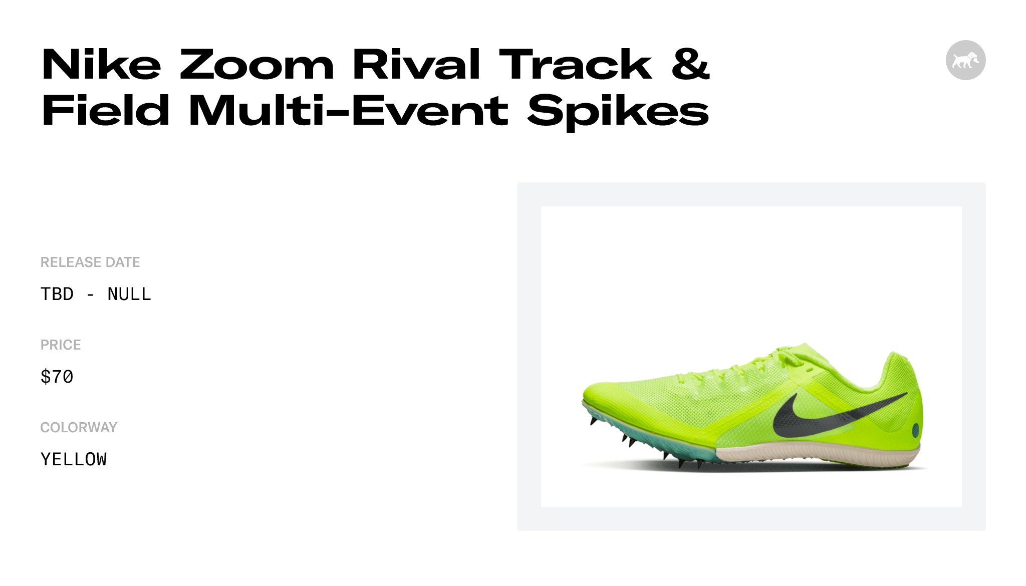Nike Zoom Rival Track & Field Multi-Event Spikes - DC8749-700 Release Info