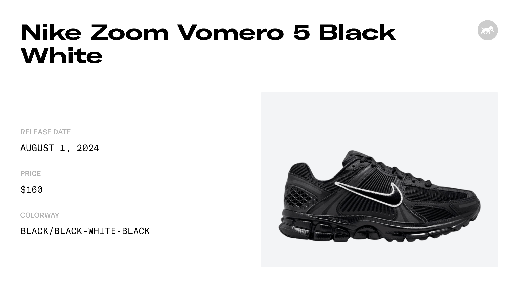 Nike Zoom Vomero 5 Black White - HM9986-001 Raffles & Where to Buy