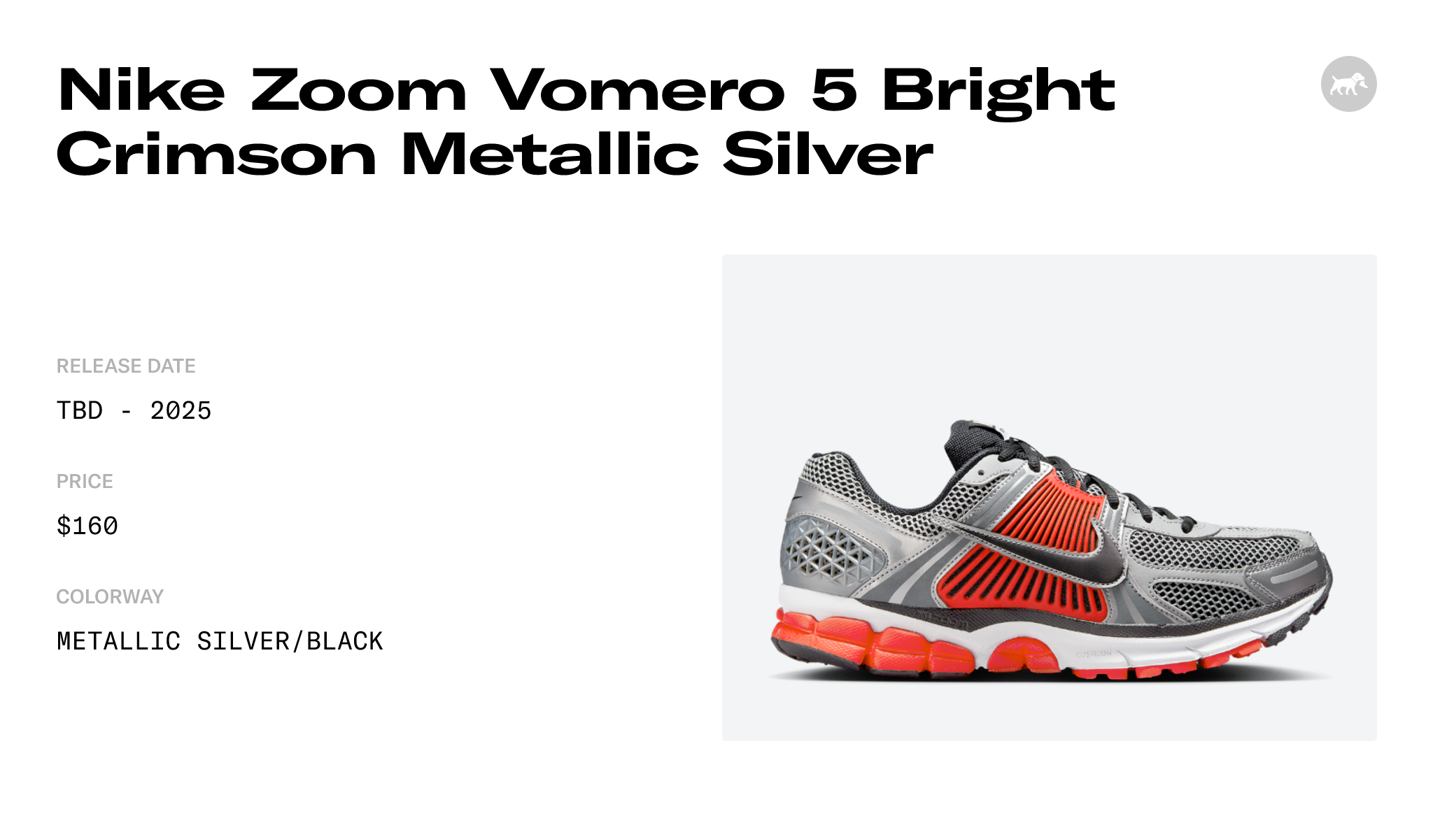 Nike Zoom Vomero 5 Bright Crimson Metallic Silver - FJ4151-005 Release Info