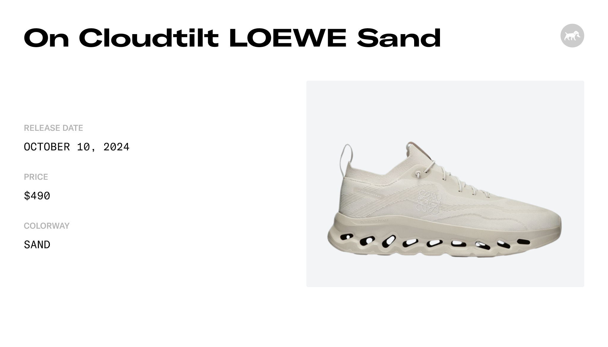 On Cloudtilt LOEWE Sand - 3MD30330554 Raffles & Where to Buy