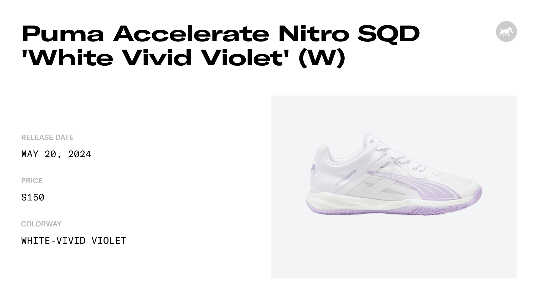 Puma Accelerate Nitro SQD 'White Vivid Violet' (W) - 107473-01