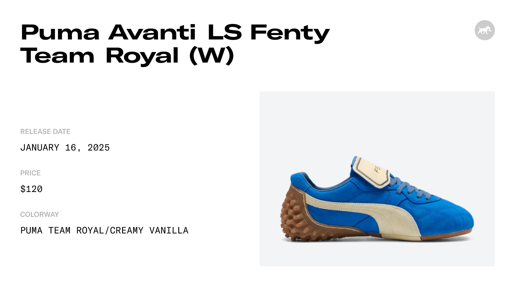 Puma Avanti LS Fenty Team Royal (W) - 404706-02 Raffles & Where to Buy