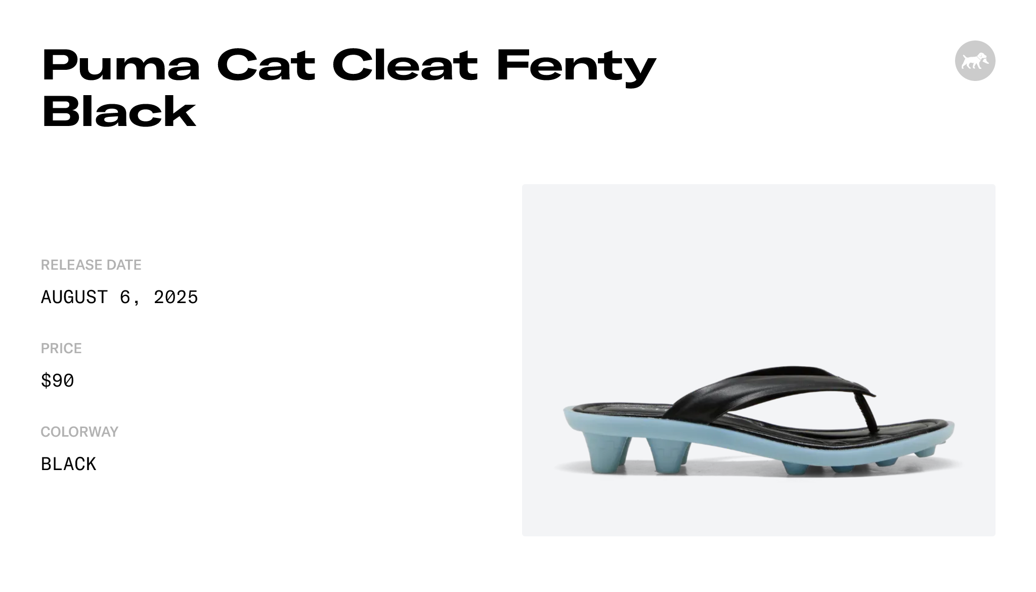 Puma Cat Cleat Fenty Black - 404770-02 Raffles & Where to Buy