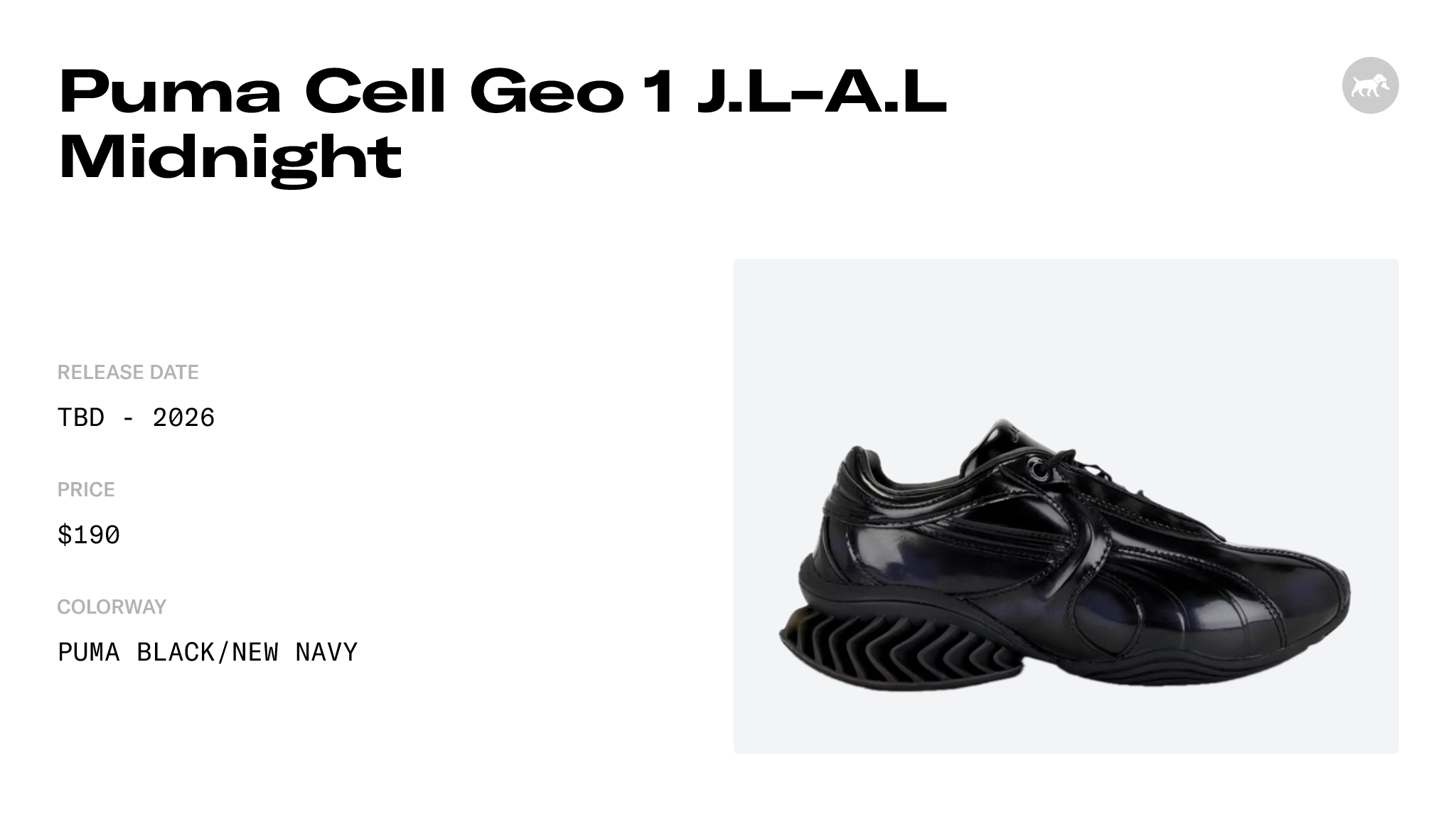 Puma Cell Geo 1 J.L-A.L Midnight - 406426-01 Release Info