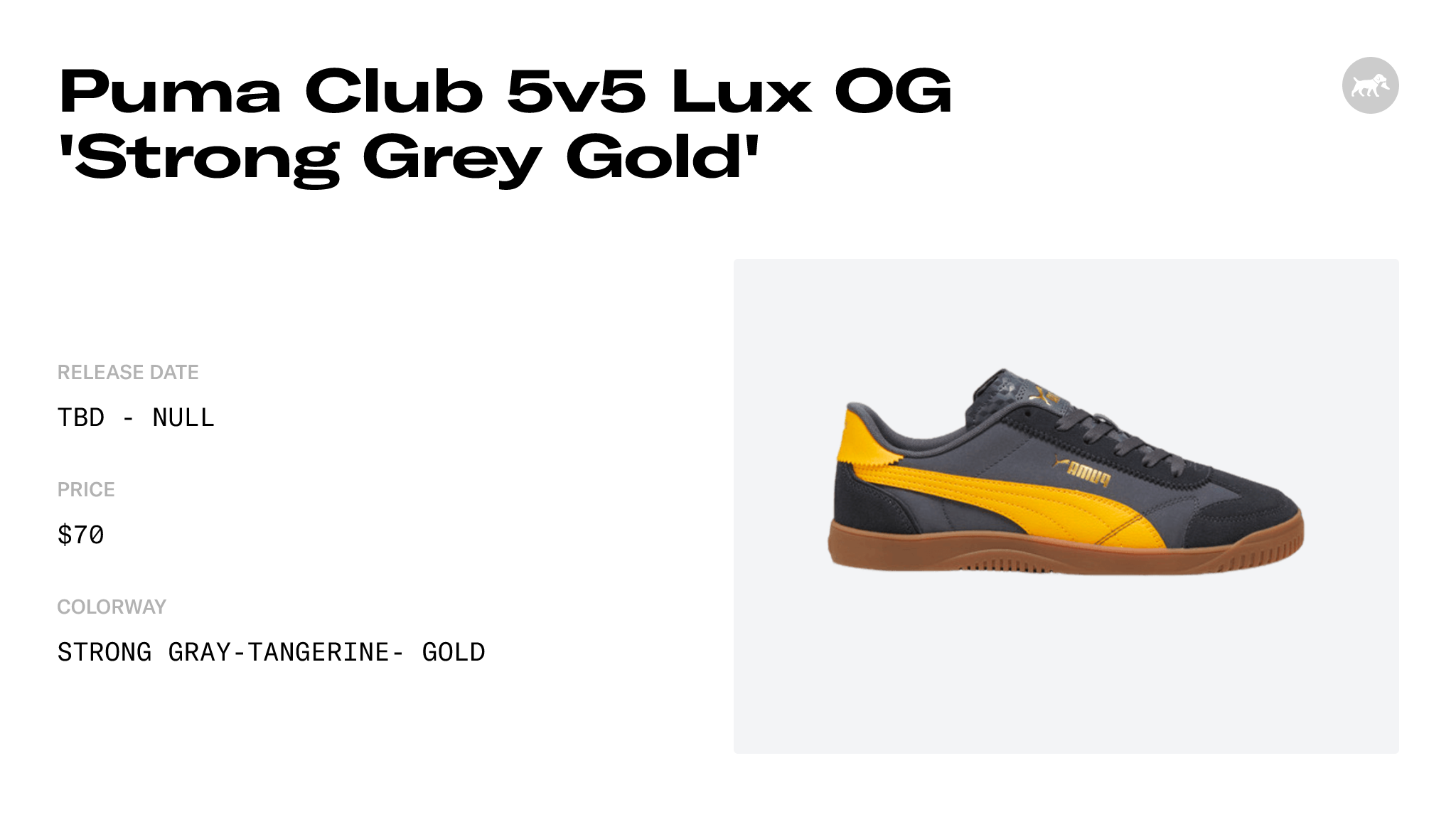 Puma Club 5v5 Lux OG 'Strong Grey Gold' - 397450-02 Release Info