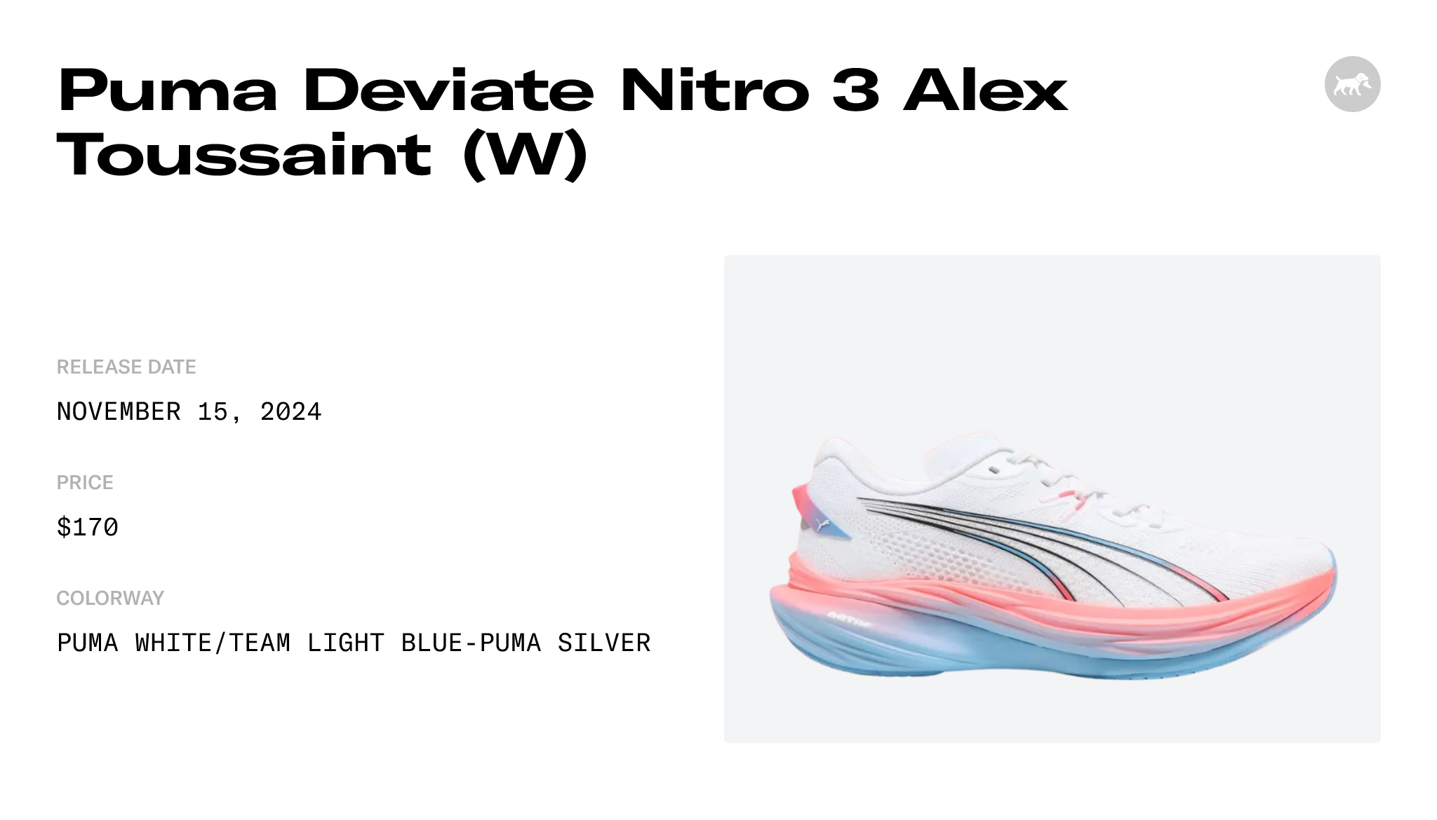 Puma Deviate Nitro 3 Alex Toussaint (W) - 312491-01