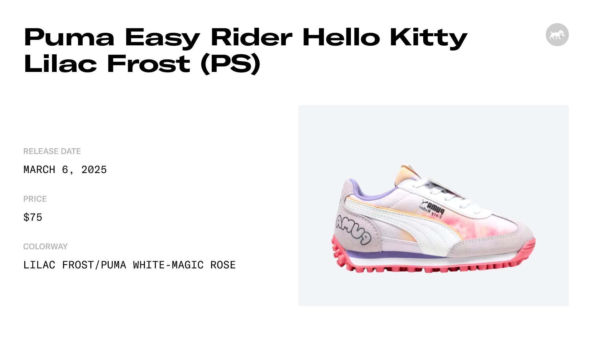 Puma Easy Rider Hello Kitty Lilac Frost (PS) - 401411-01