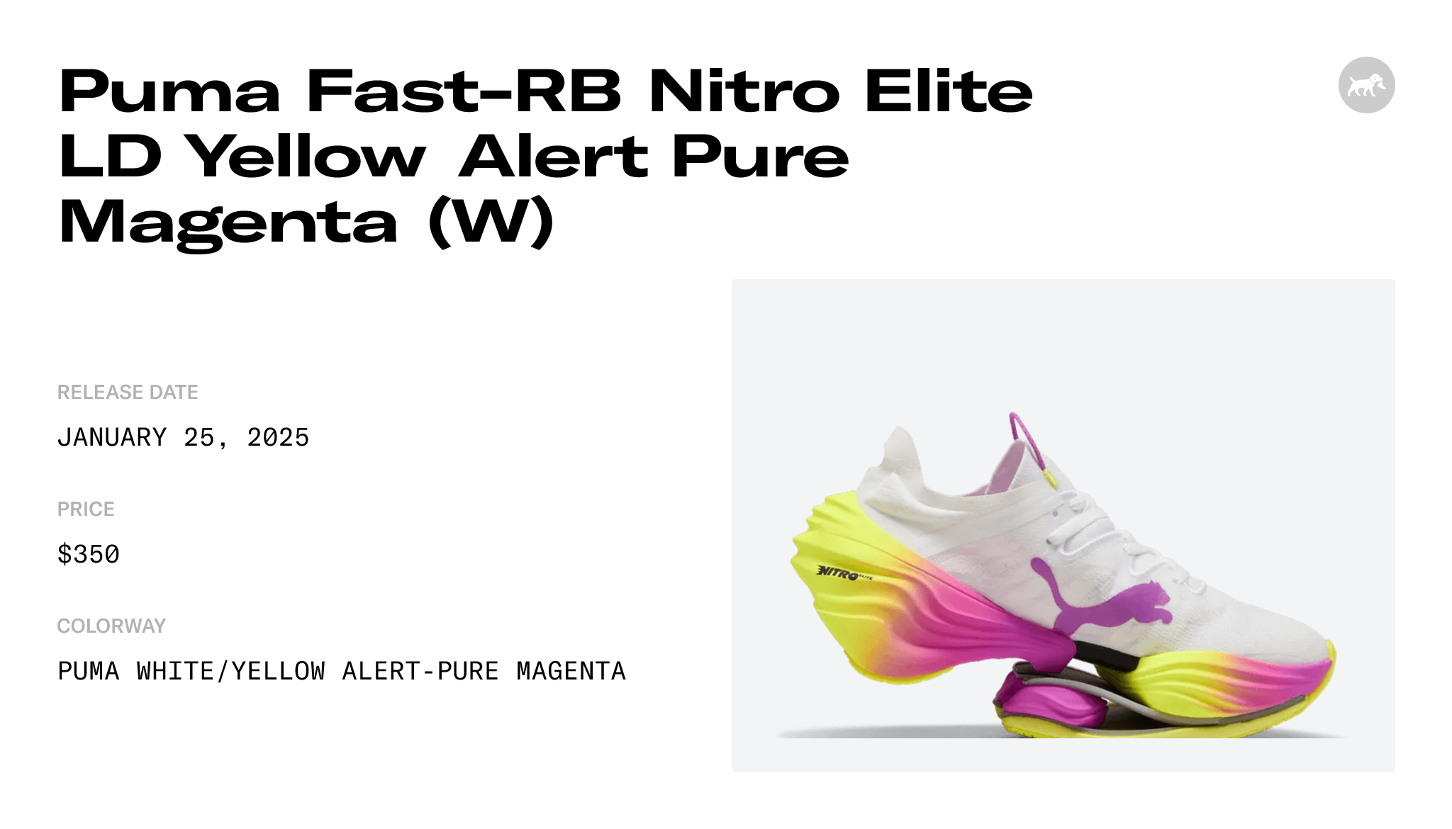 Puma Fast-RB Nitro Elite LD Yellow Alert Pure Magenta (W) - 311536-01