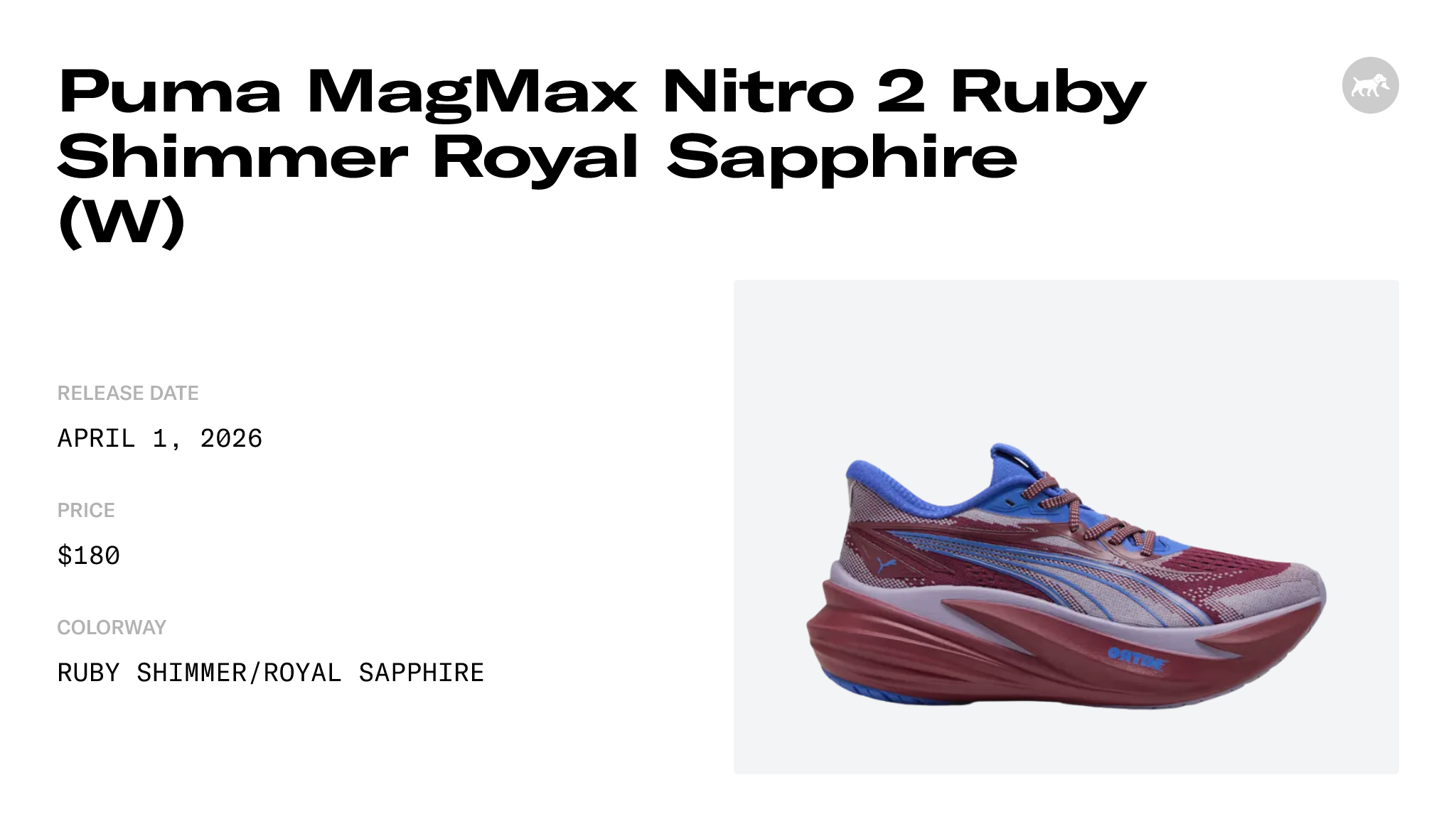 Puma MagMax Nitro 2 Ruby Shimmer Royal Sapphire (W) - 312126-14